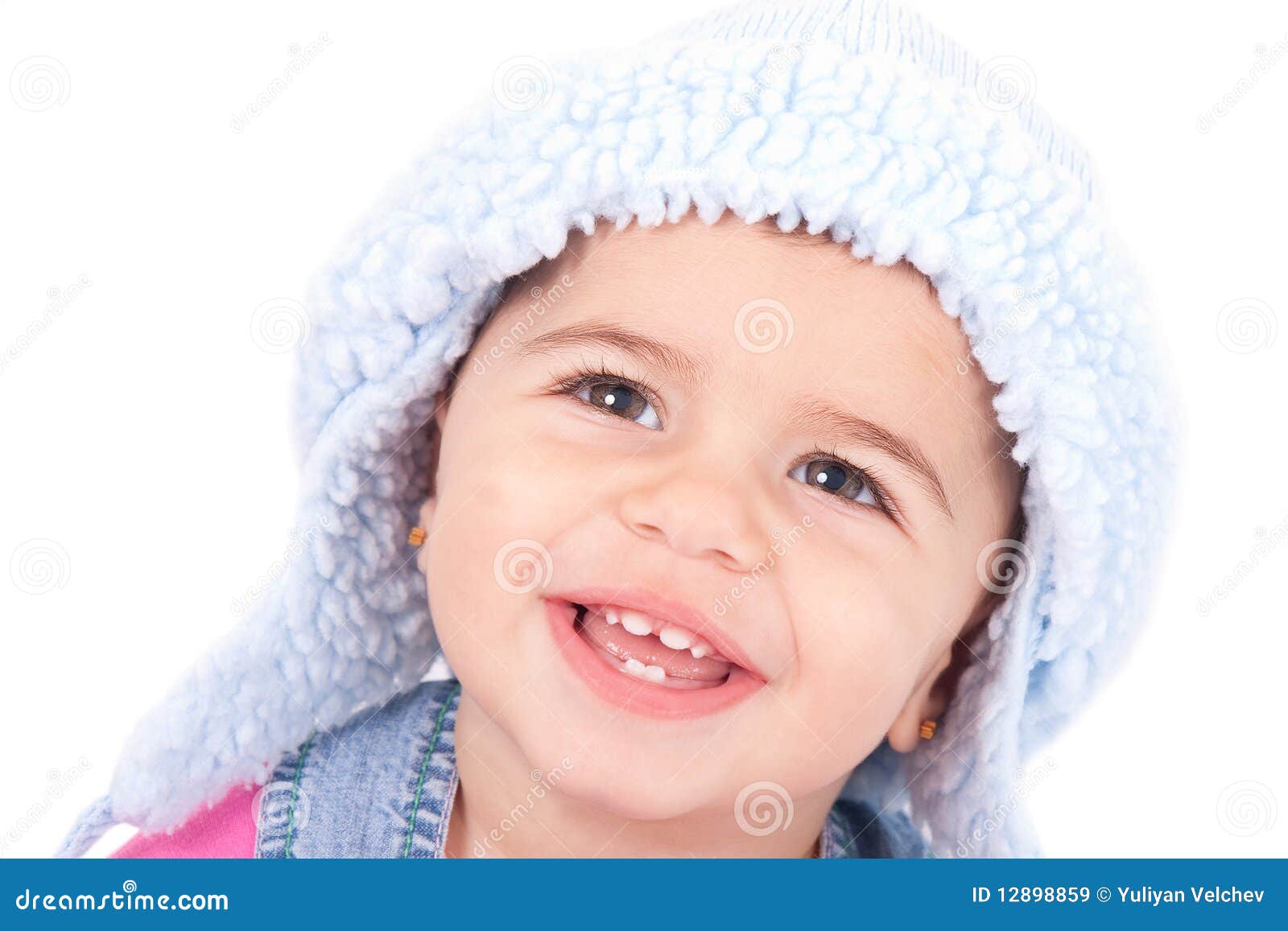 Bebé sonriente imagen de archivo. Imagen de estudio, primer - 12898859