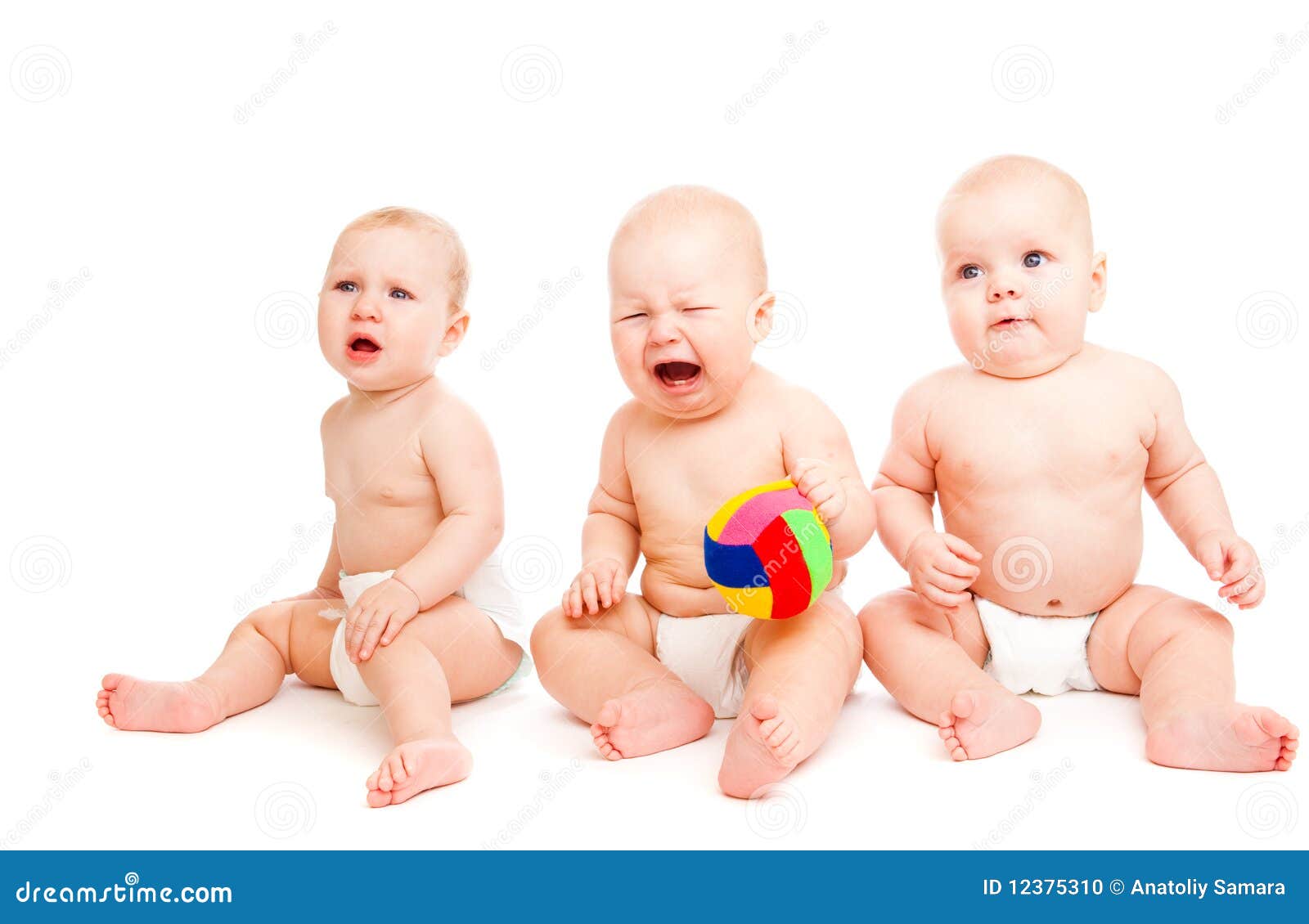 Bebés tristes foto de archivo. Imagen de bebés, infantes - 12375310