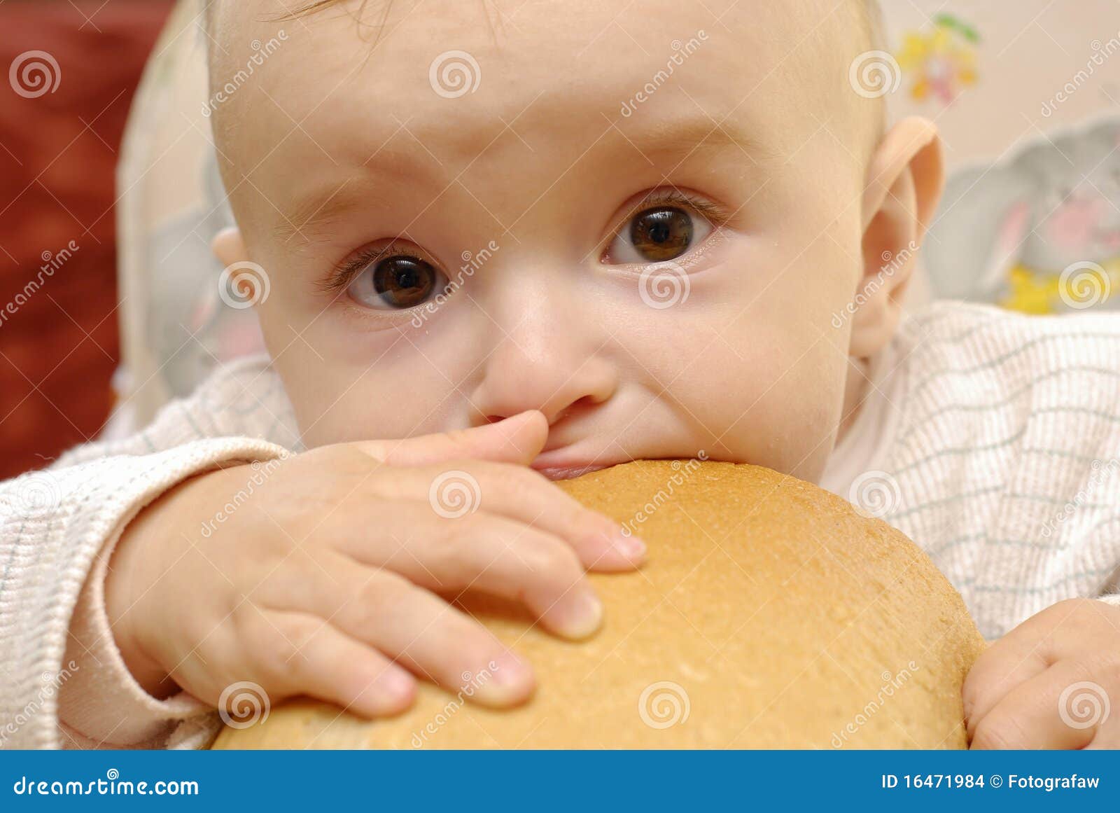 Bebê com fome foto de stock. Imagem de menino, farinha - 16471984