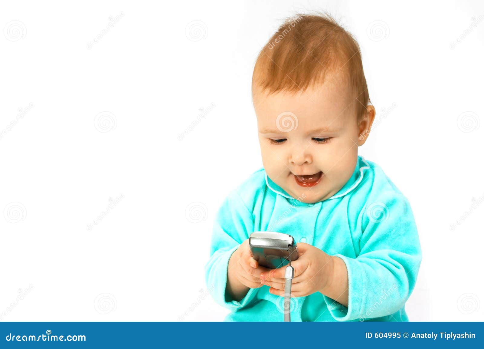 Bebê e telefone imagem de stock. Imagem de fundo, atendimento - 604995