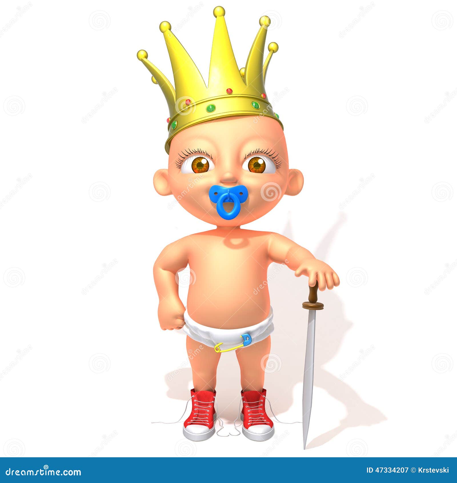 Bebê Jake King ilustração stock. Ilustração de renda - 47334207