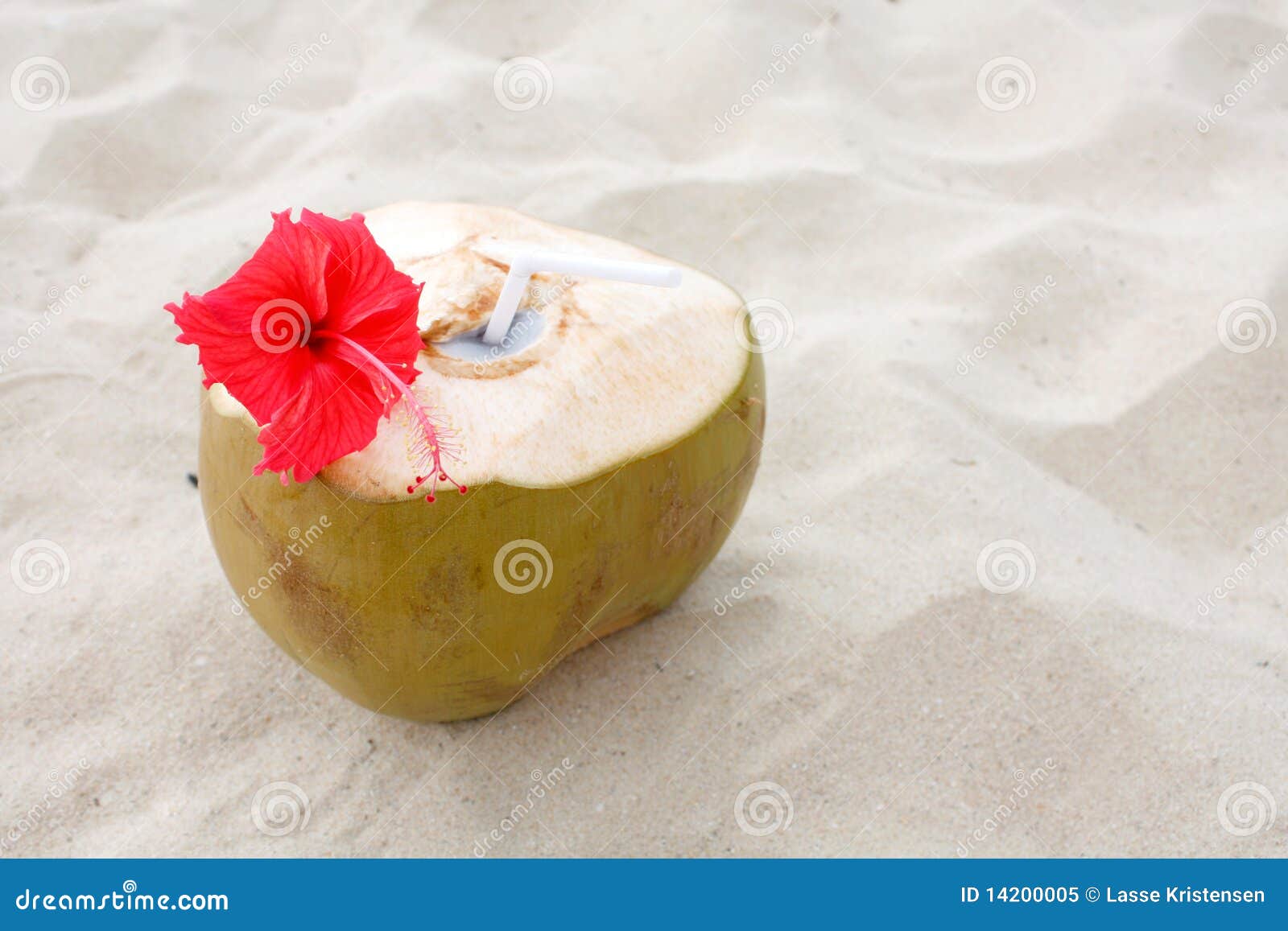 Bebida del coco imagen de archivo. Imagen de bebida, flor - 14200005