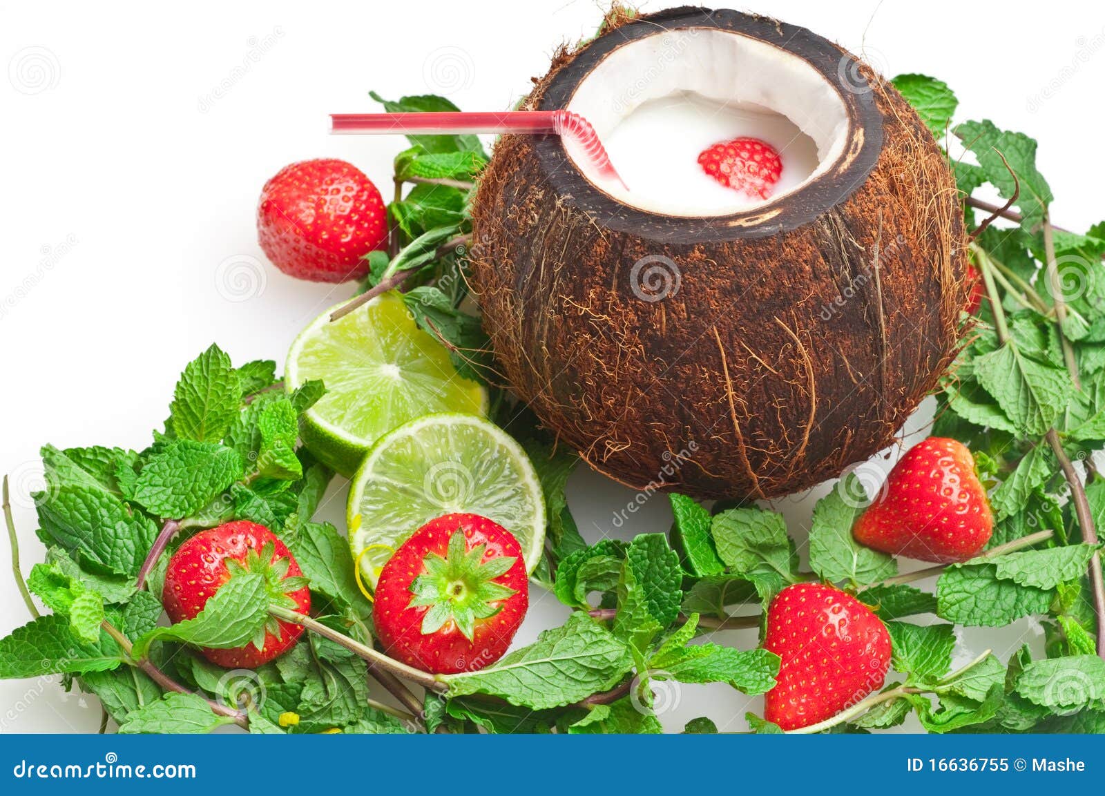 Bebida del coco imagen de archivo. Imagen de coctel, palma - 16636755