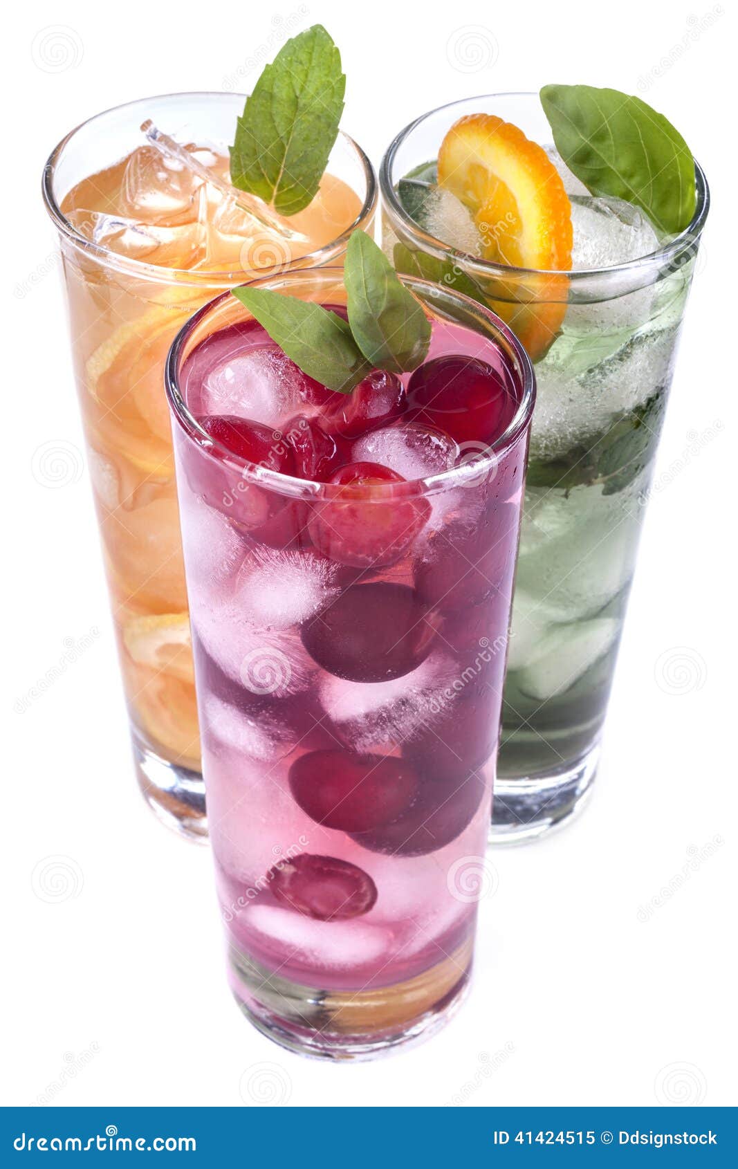 Bebidas heladas imagen de archivo. Imagen de hoja, refresco - 41424515