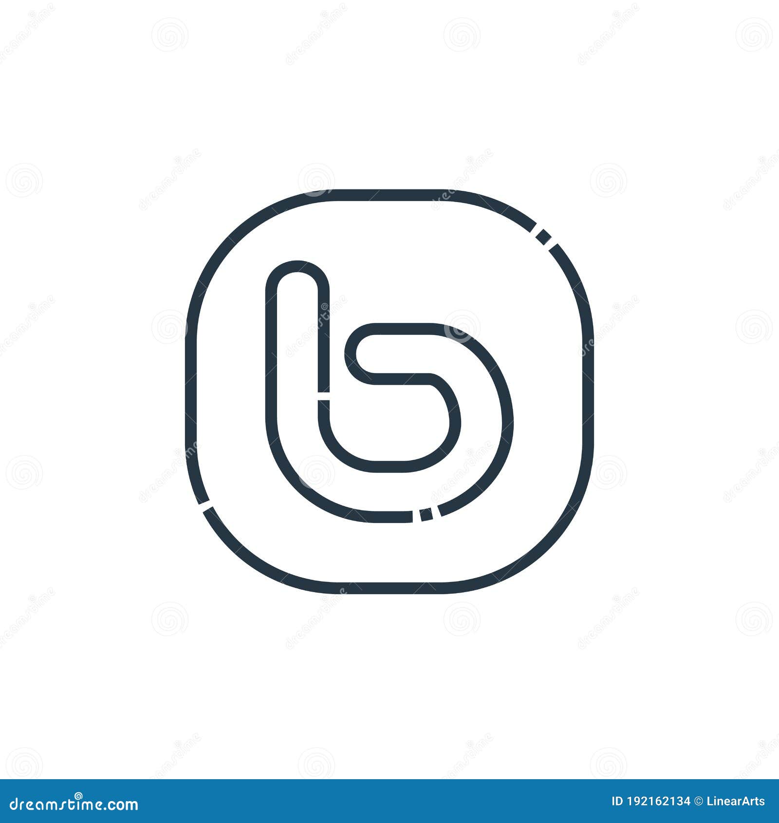 Bebo Icon Vector from Social Media Logos Concept. Thin Line ...