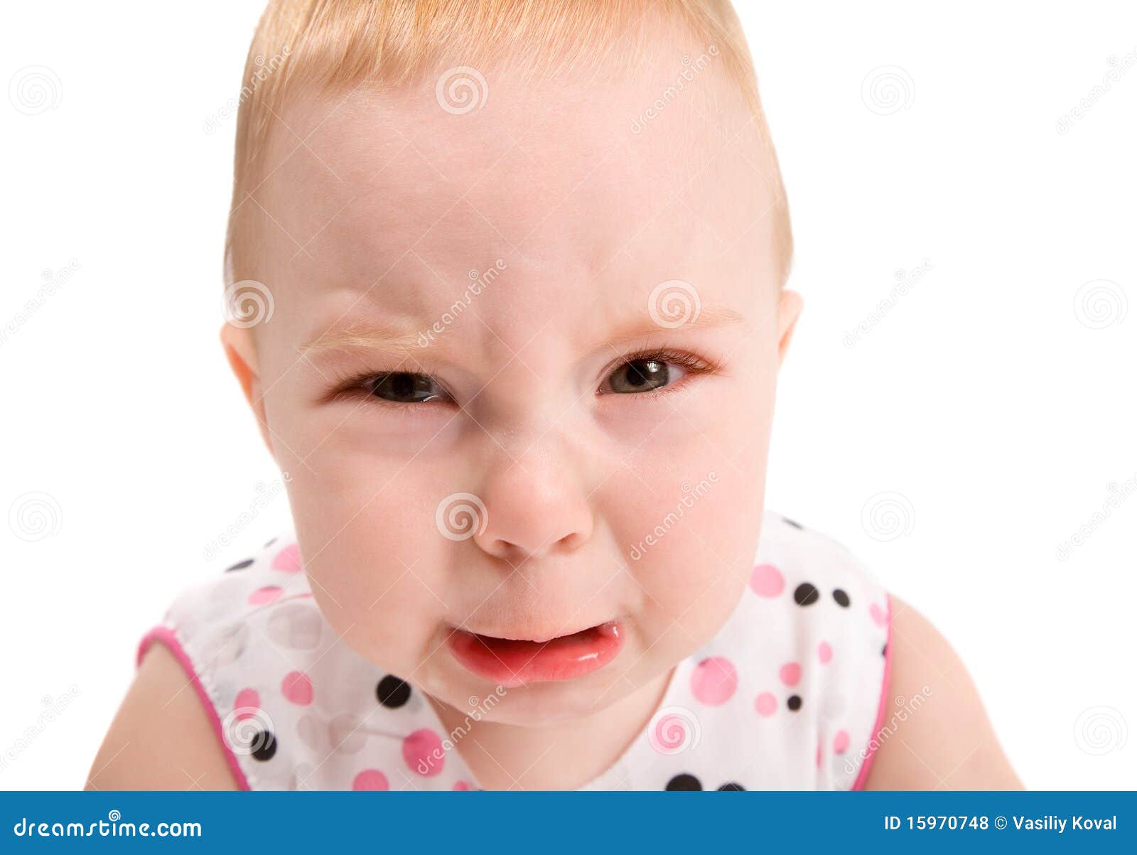 Bebé trastornado foto de archivo. Imagen de asustado - 15970748