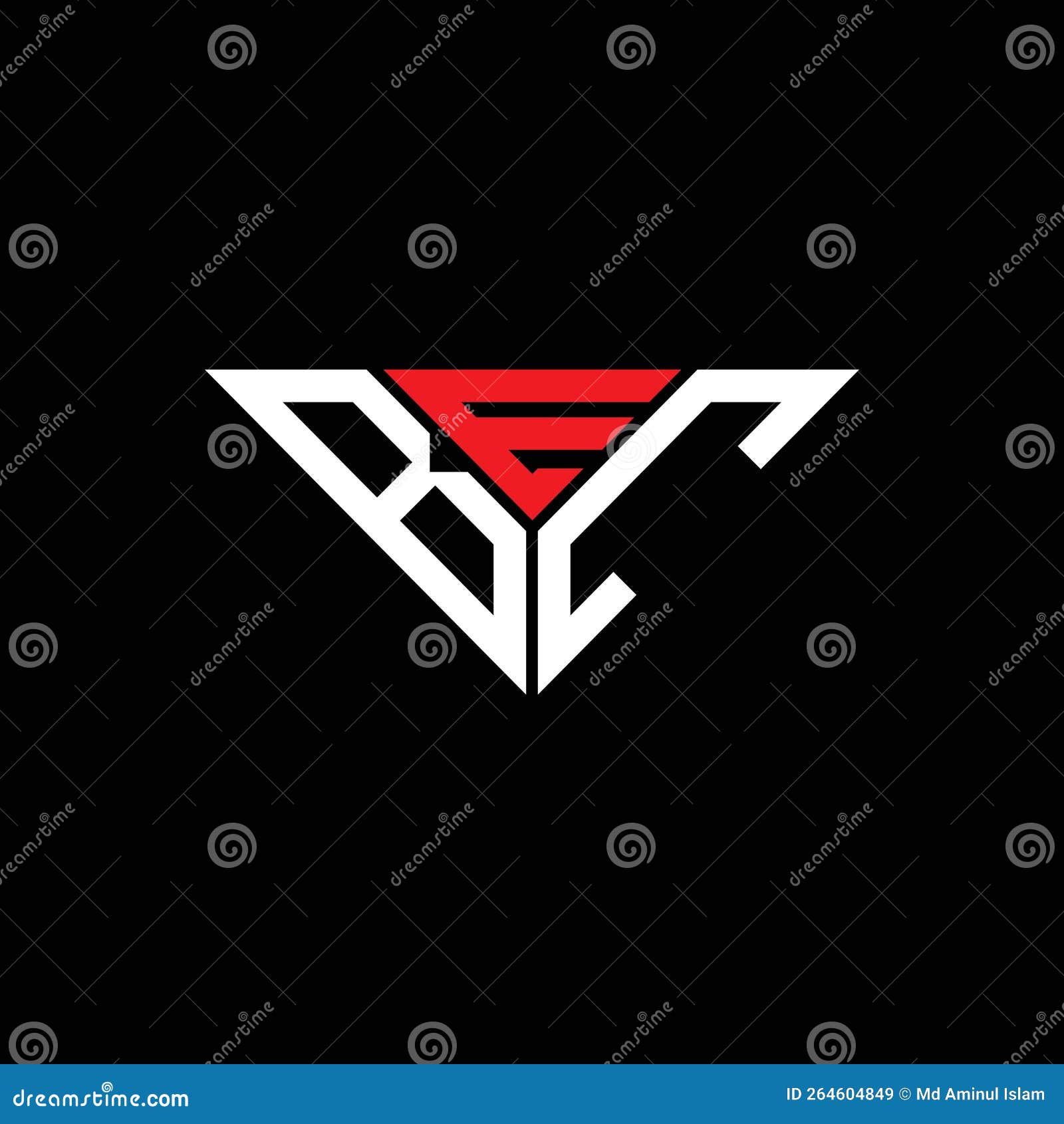 BEC Letter Logo Creative Design with Vector Graphic, Stock Vector ...