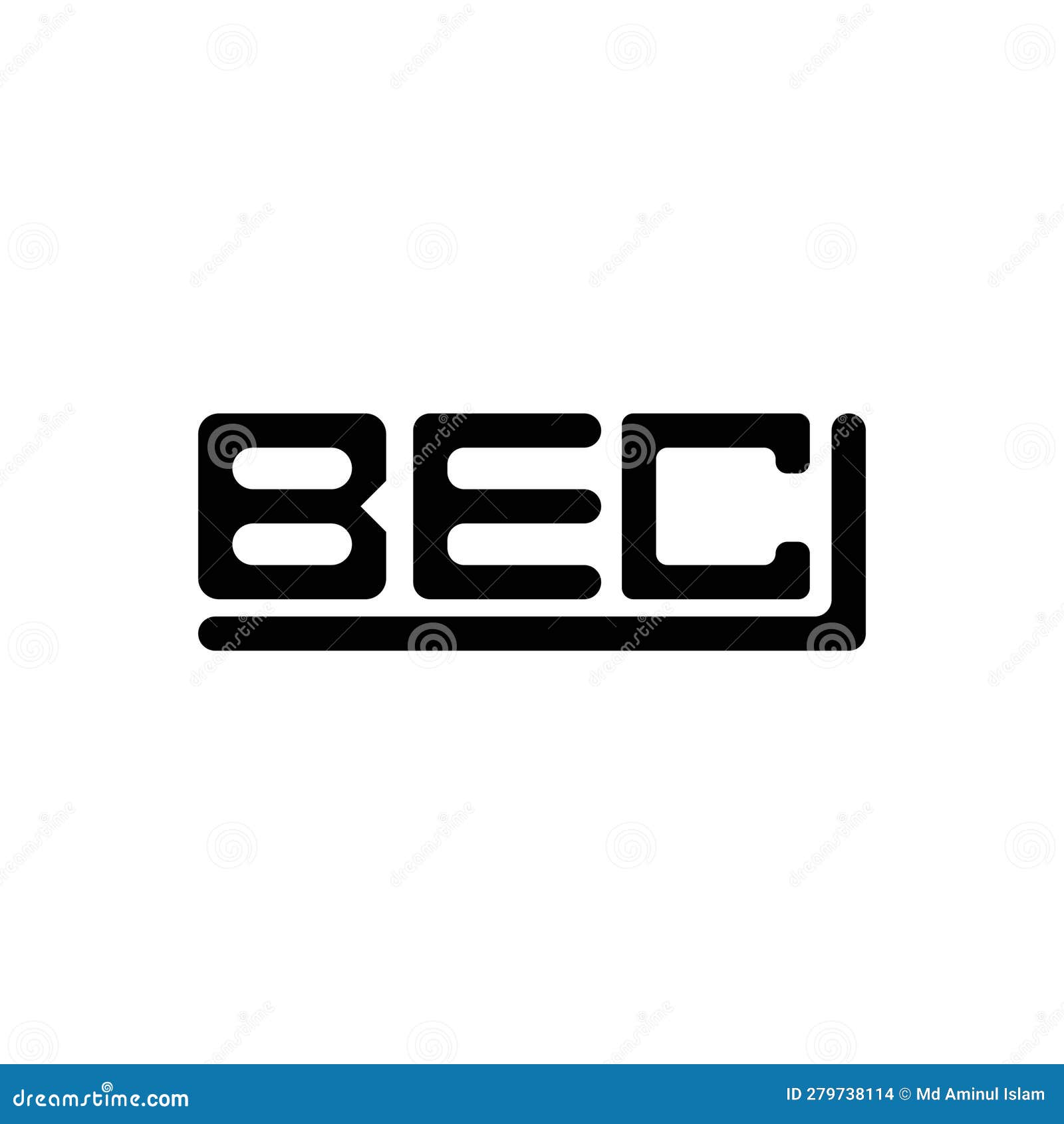 BEC Letter Logo Creative Design With Vector Graphic, BEC ...