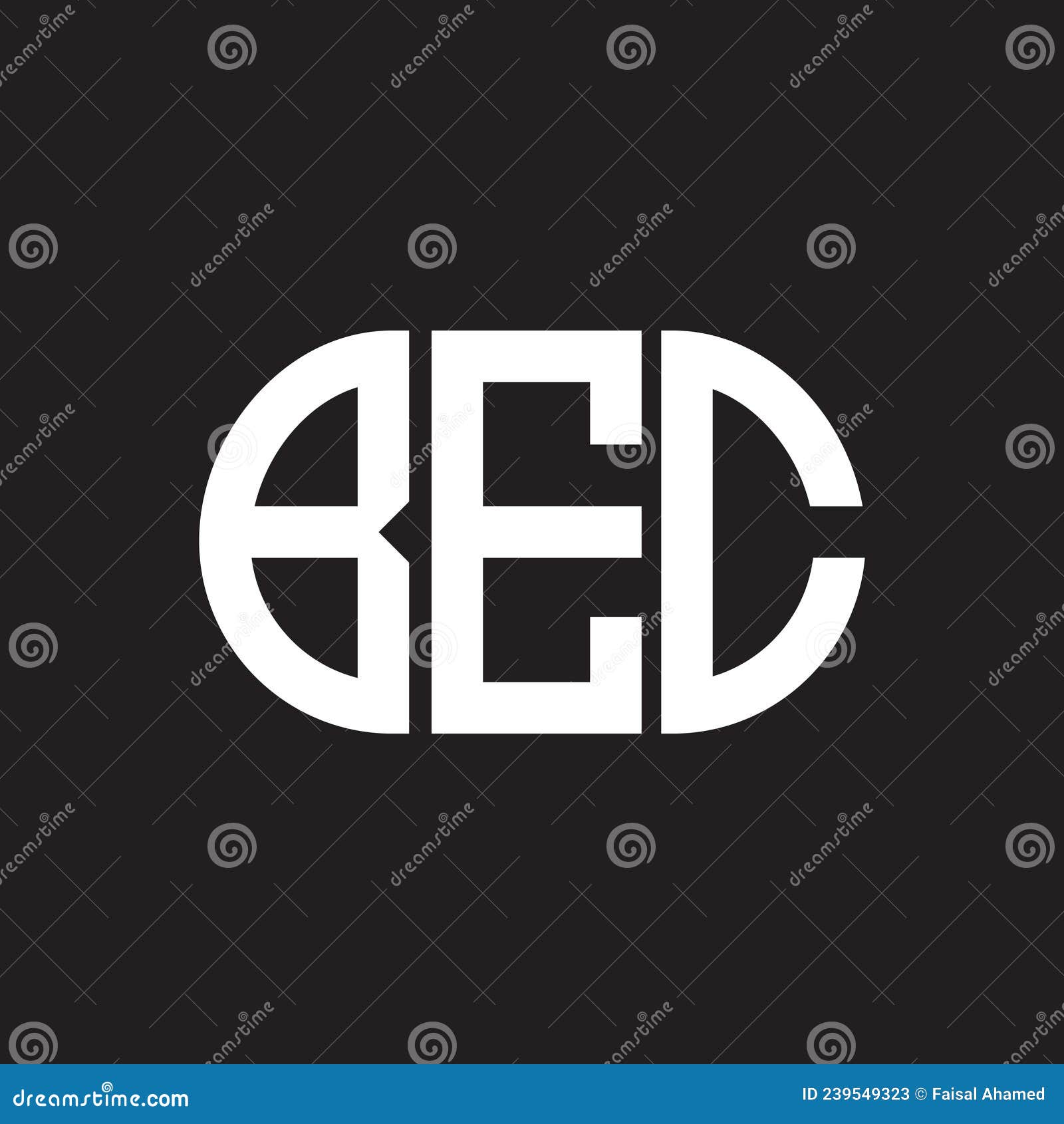BEC Letter Logo Design On Black Background. BEC Cartoon Vector ...