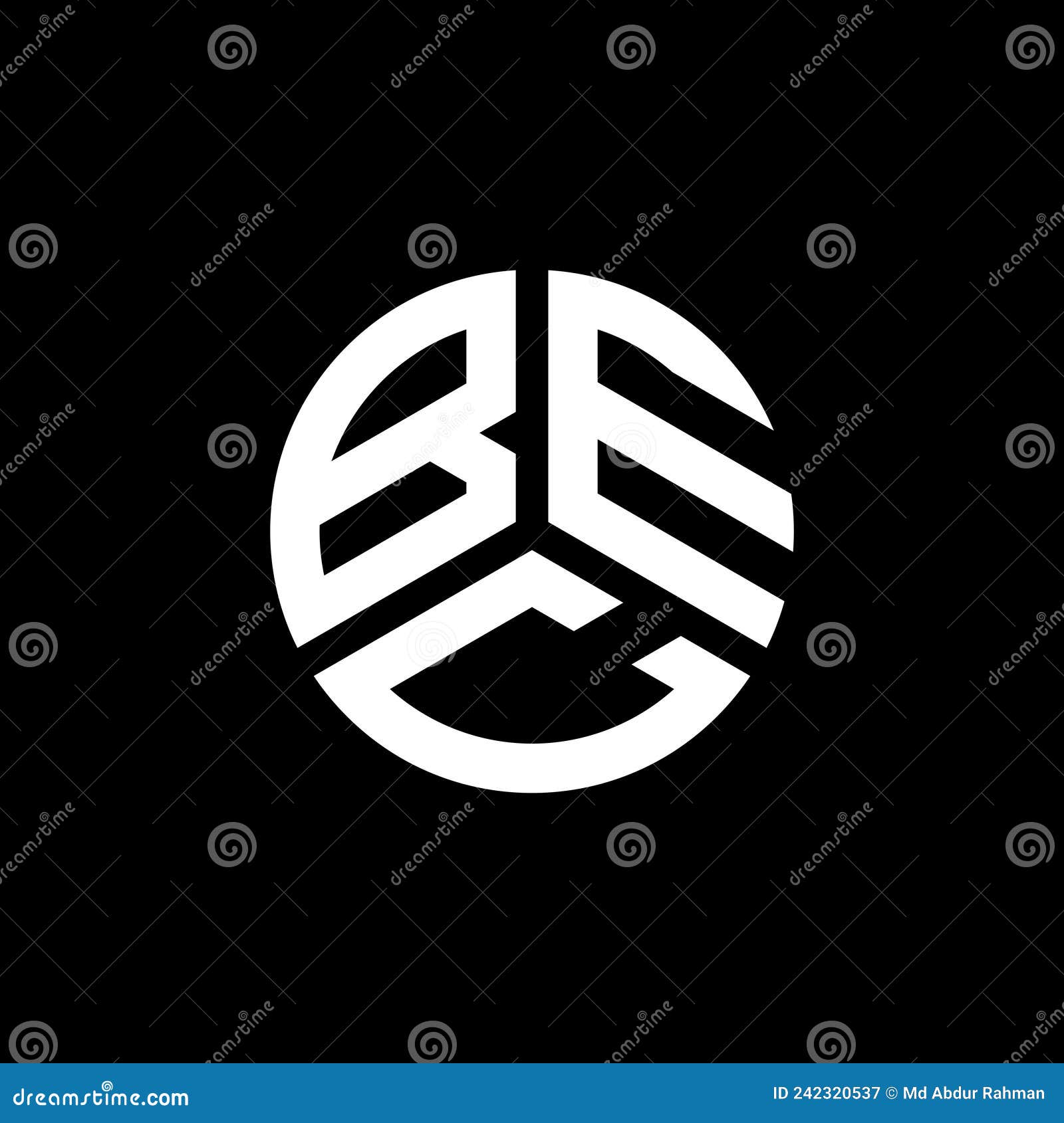 BEC Letter Logo Design On White Background. BEC Creative Initials ...