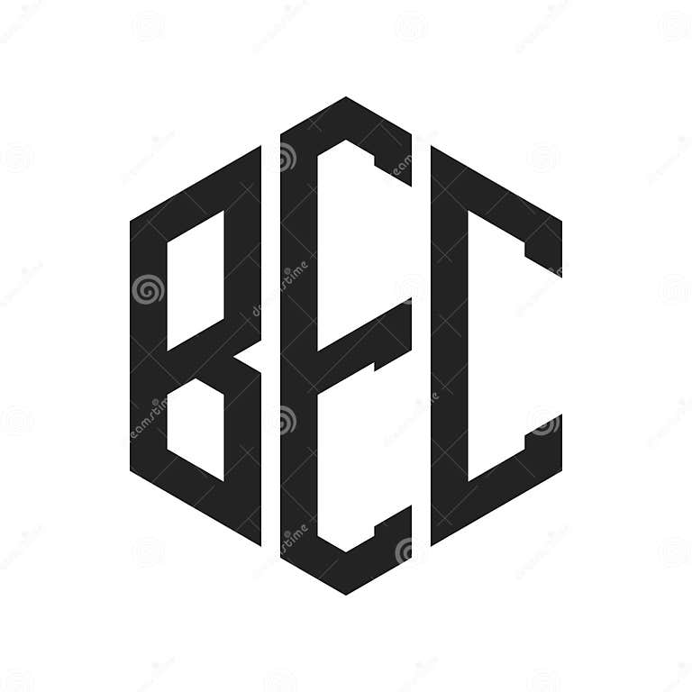 BEC Logo Design. Initial Letter BEC Monogram Logo Using Hexagon Shape ...