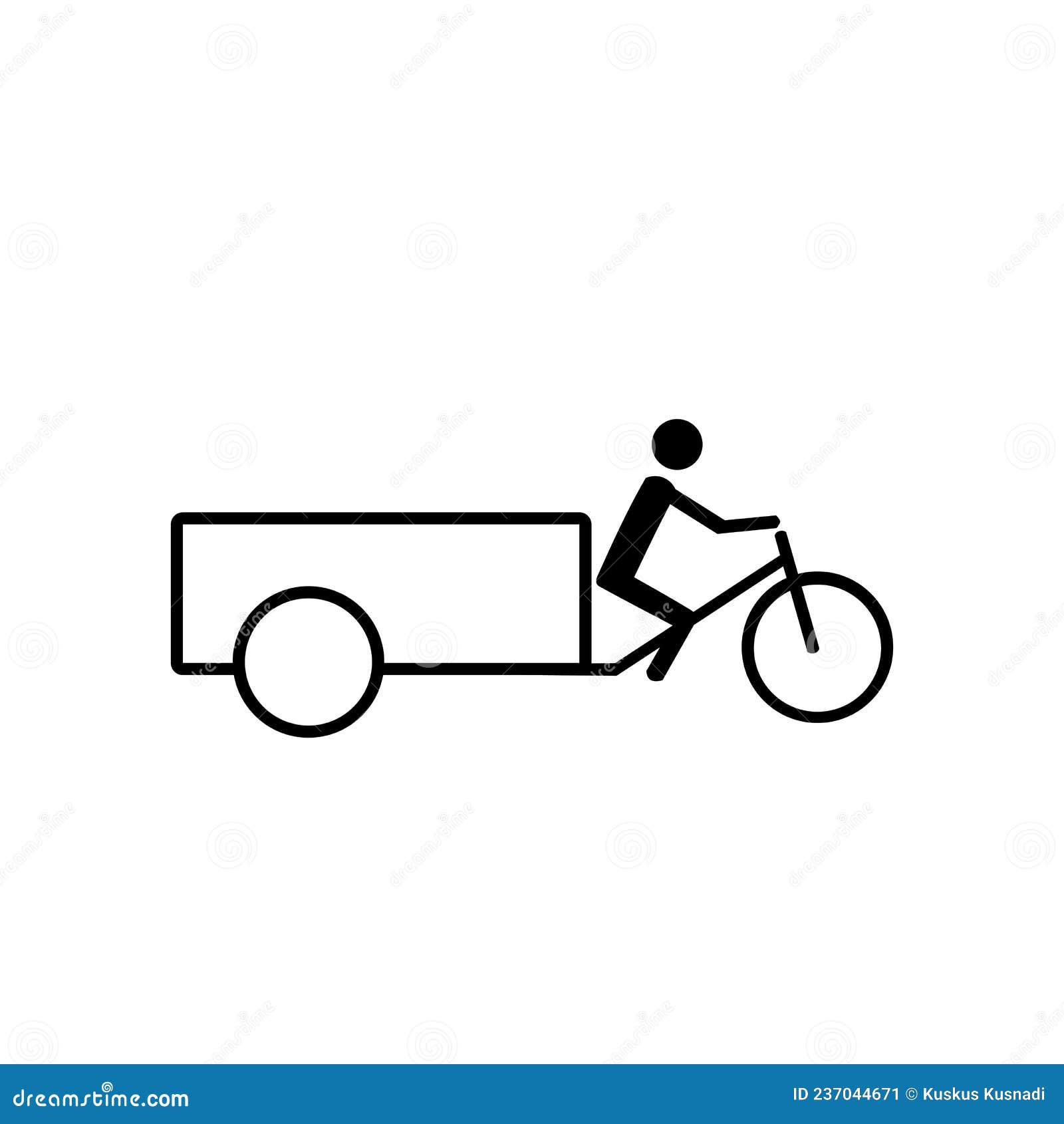 Becak, Rickshaw Cart Transportation. Stock Vector - Illustration of ...