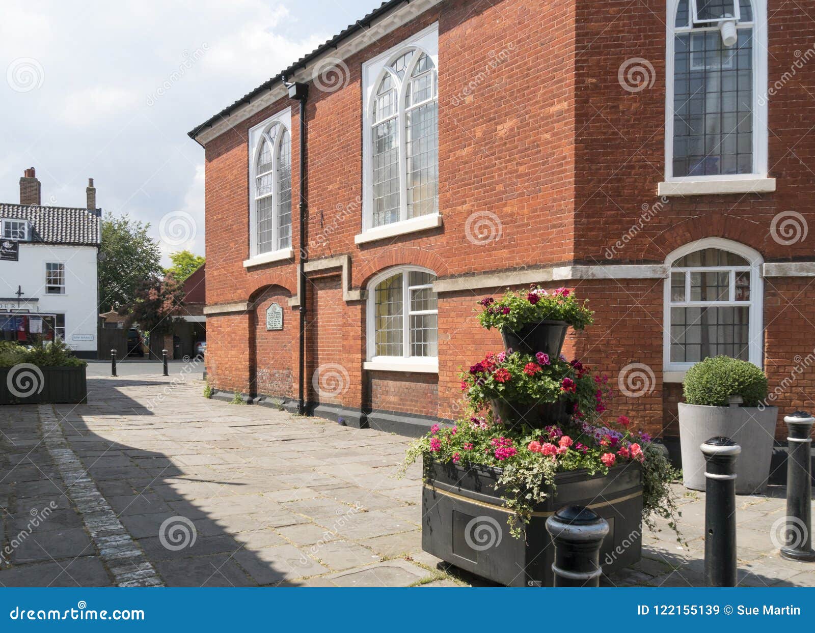 Beccles Town Hall, Suffolk, UK Editorial Stock Image - Image of flowers ...