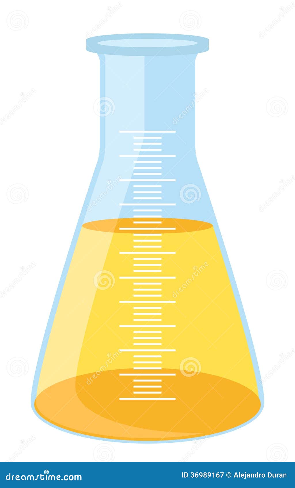 Becher de laboratoire illustration de vecteur. Illustration du ...