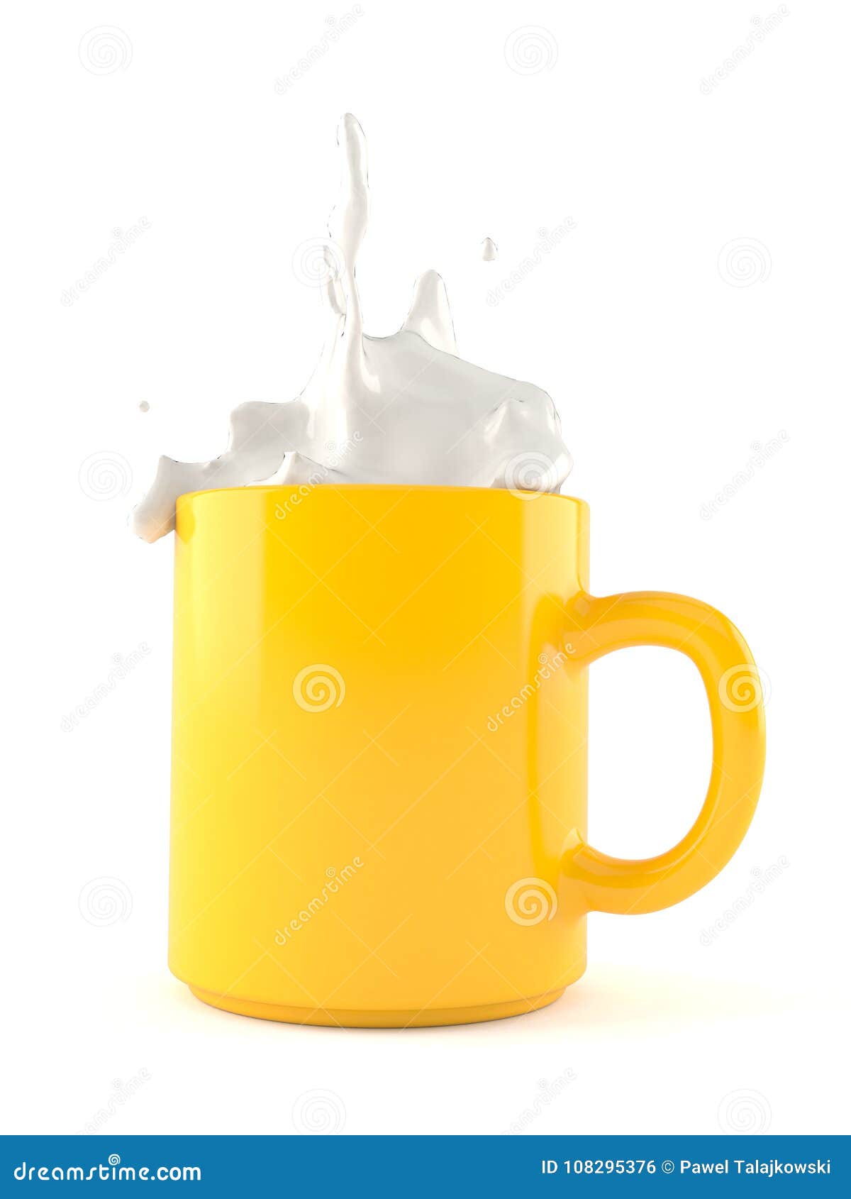 Becher Milch stock abbildung. Illustration von produkt - 108295376