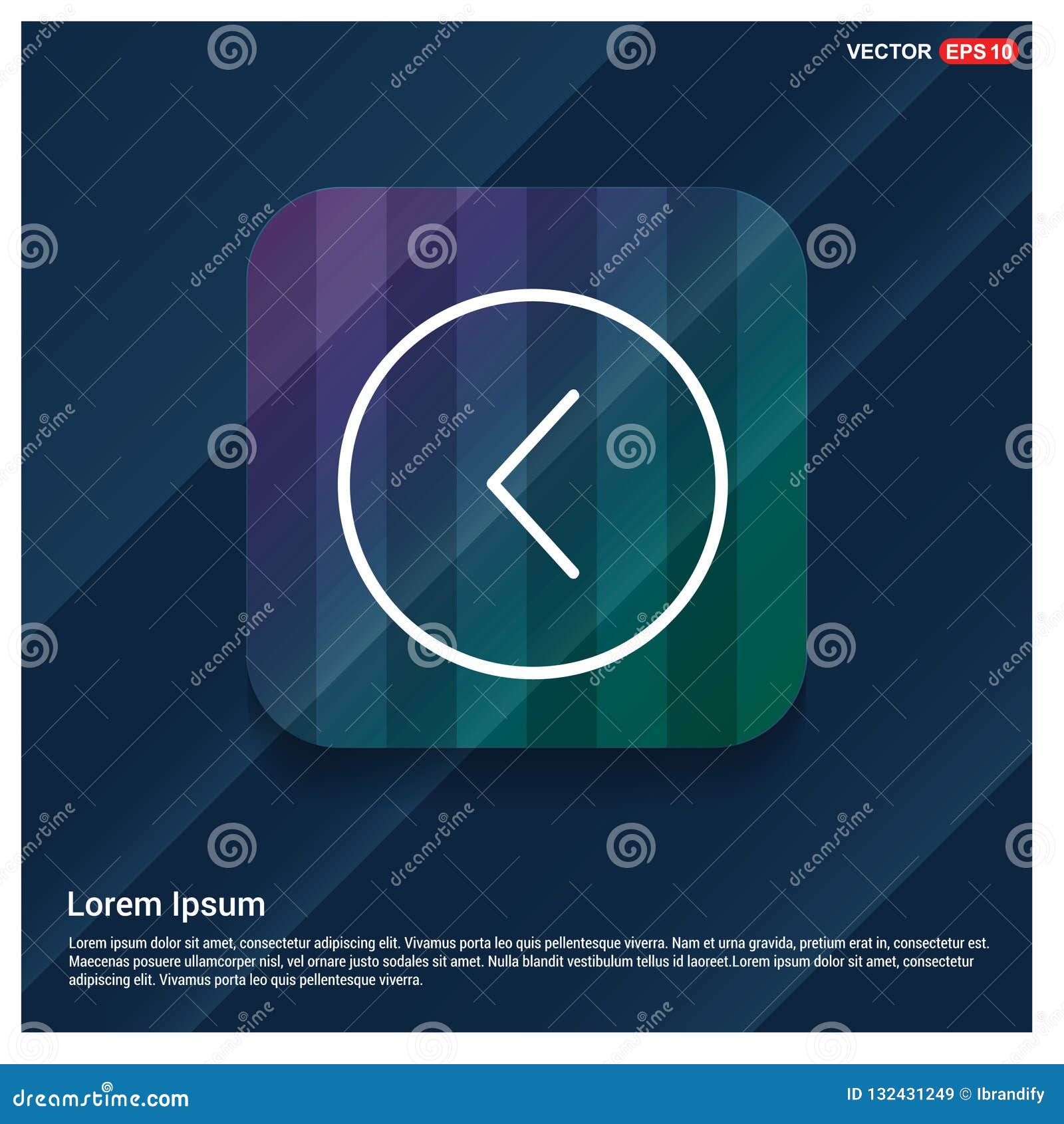 Beck arrow icon stock vector. Illustration of development - 132431249