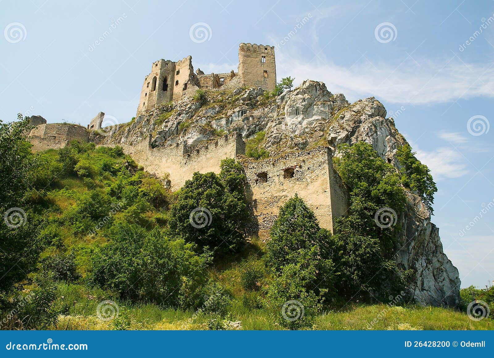 Beckov Castle stock photo. Image of world, outdoors, architecture ...