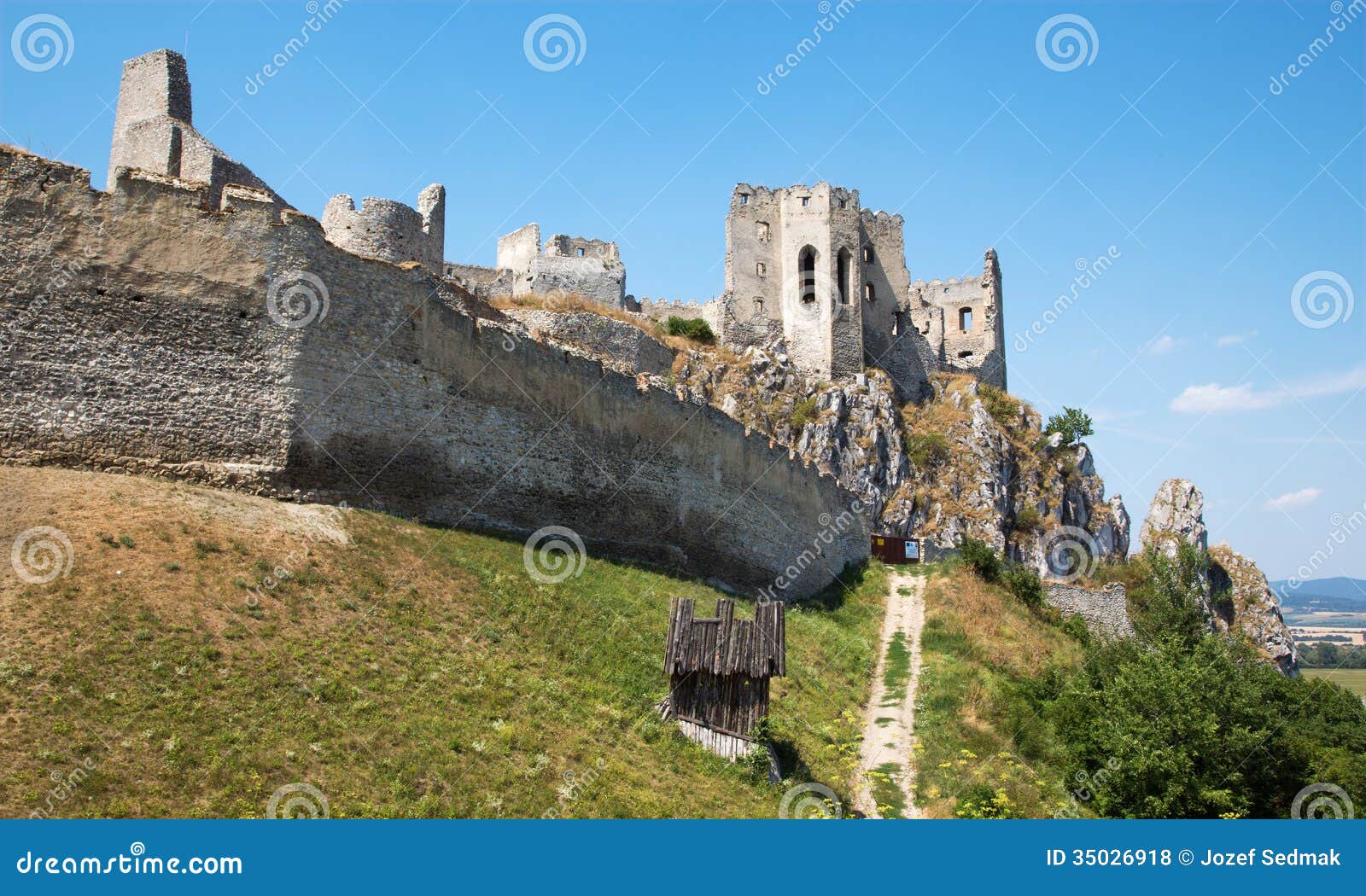 Beckov castle - Slovakia stock photo. Image of medieval - 35026918
