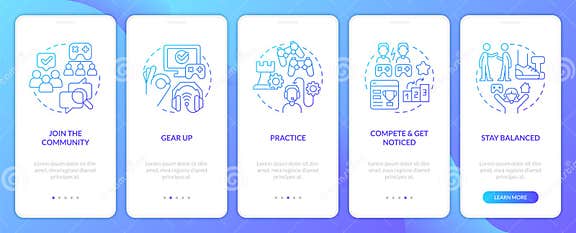Become Gaming Streamer Blue Gradient Onboarding Mobile App Screen Stock ... Become Gaming Streamer Blue Gradient Onboarding Mobile App Screen Stock ...