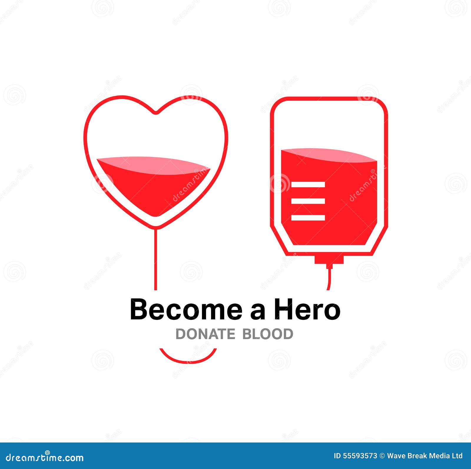 Become a Hero Donate Blood Vector Stock Vector - Illustration of save ...