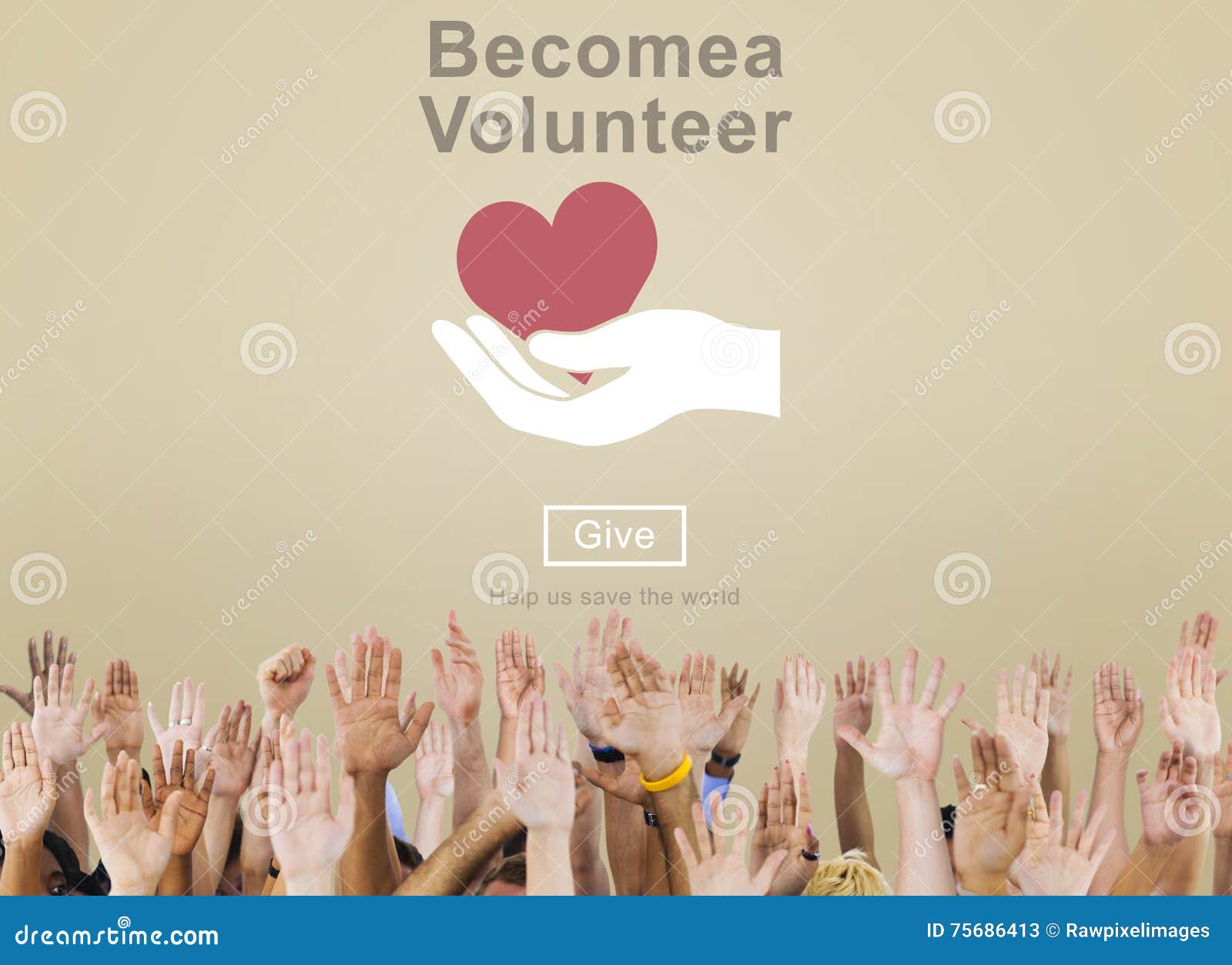 Become Volunteer Charity Donate Concept Stock Image - Image of giving ...