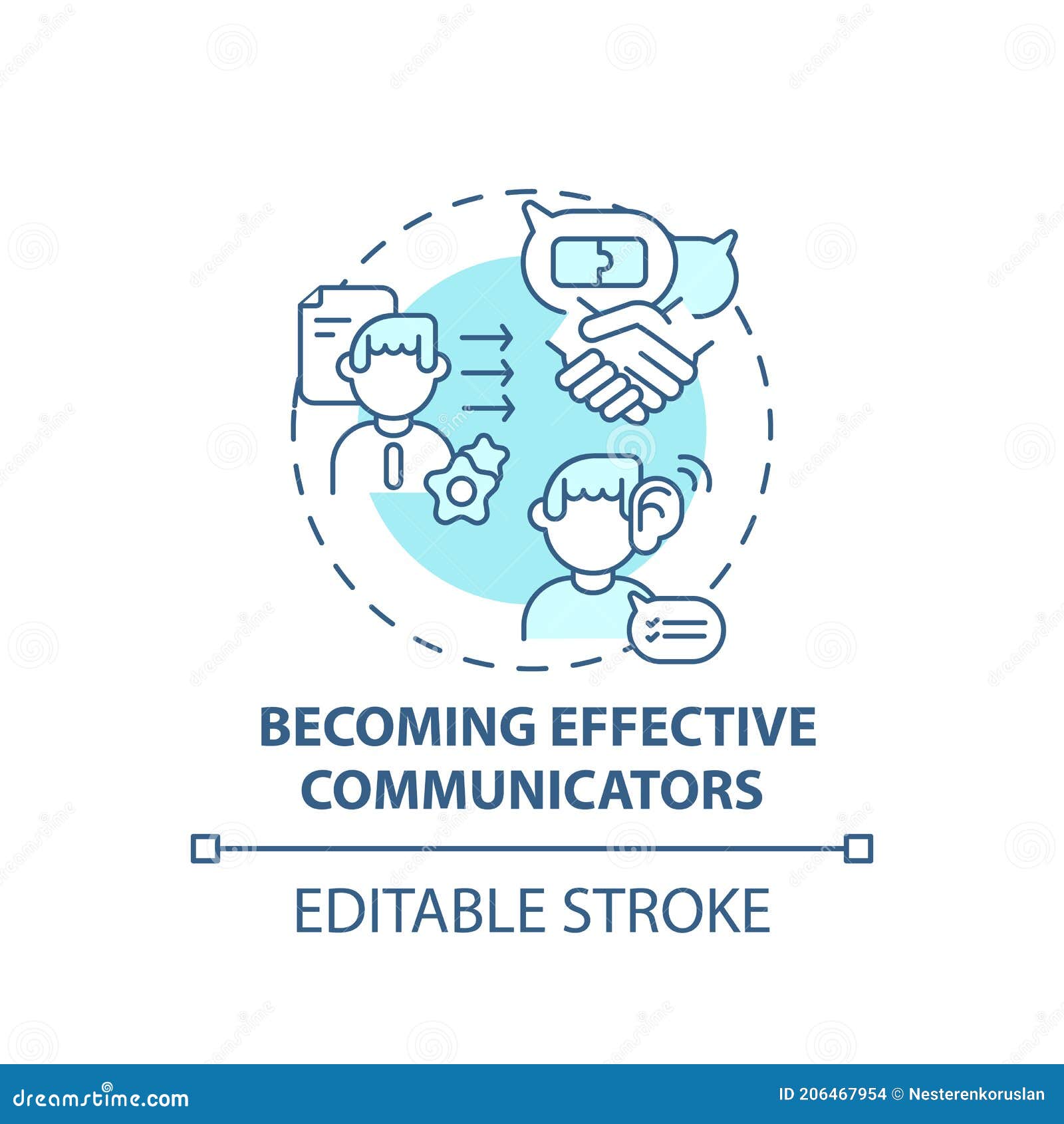 Becoming Effective Communicators Concept Icon Stock Vector ... Becoming Effective Communicators Concept Icon Stock Vector ...