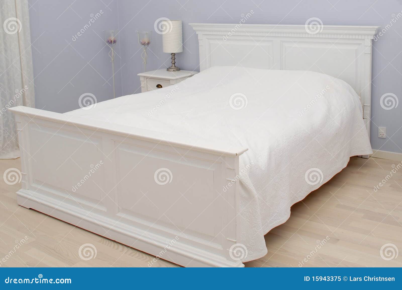 Bed stock image. Image of sheet, house, wall, interior - 15943375