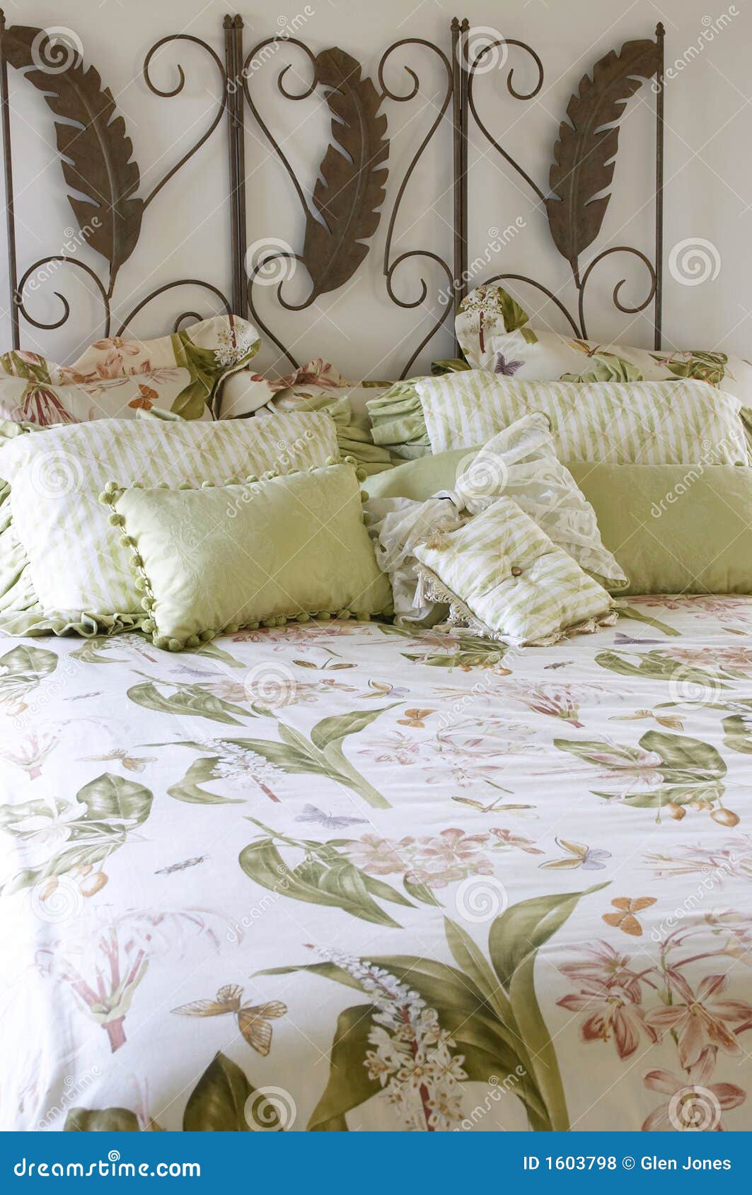 Bed stock photo. Image of house, bedroom, interior, design - 1603798