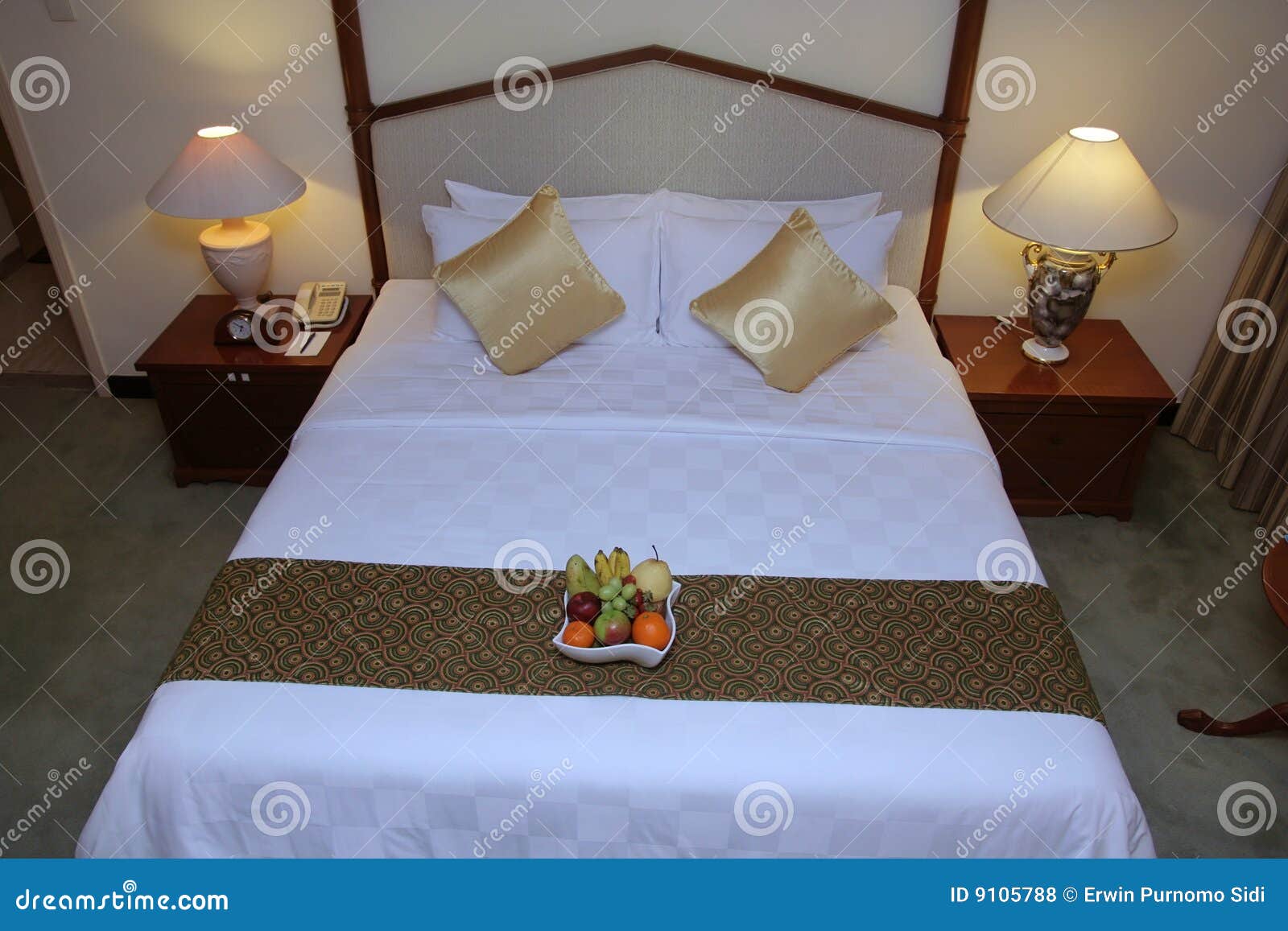 Bed stock photo. Image of home, industry, healthy, five - 9105788