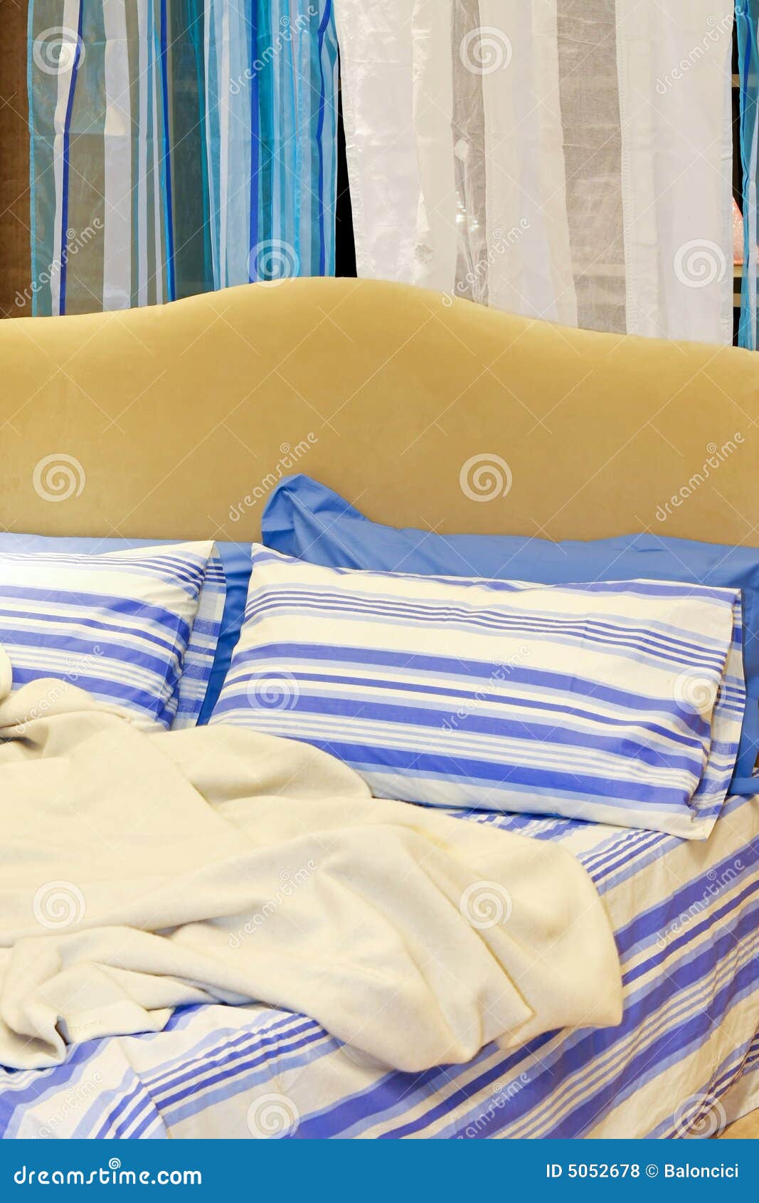 Bed and blanket stock photo. Image of blanket, bedroom - 5052678