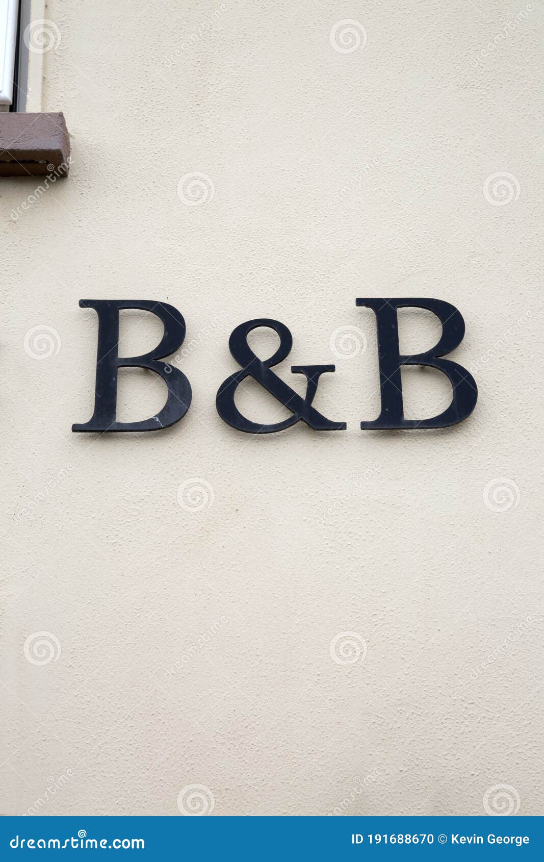 Bed and Breakfast B&B Sign Stock Photo - Image of vacation, bamp: 191688670