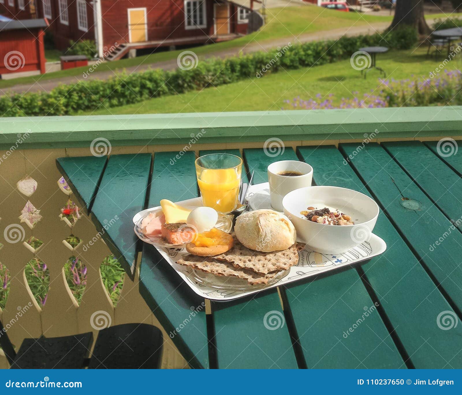 Bed and Breakfast at the Countryside Stock Photo - Image of marmalade ...
