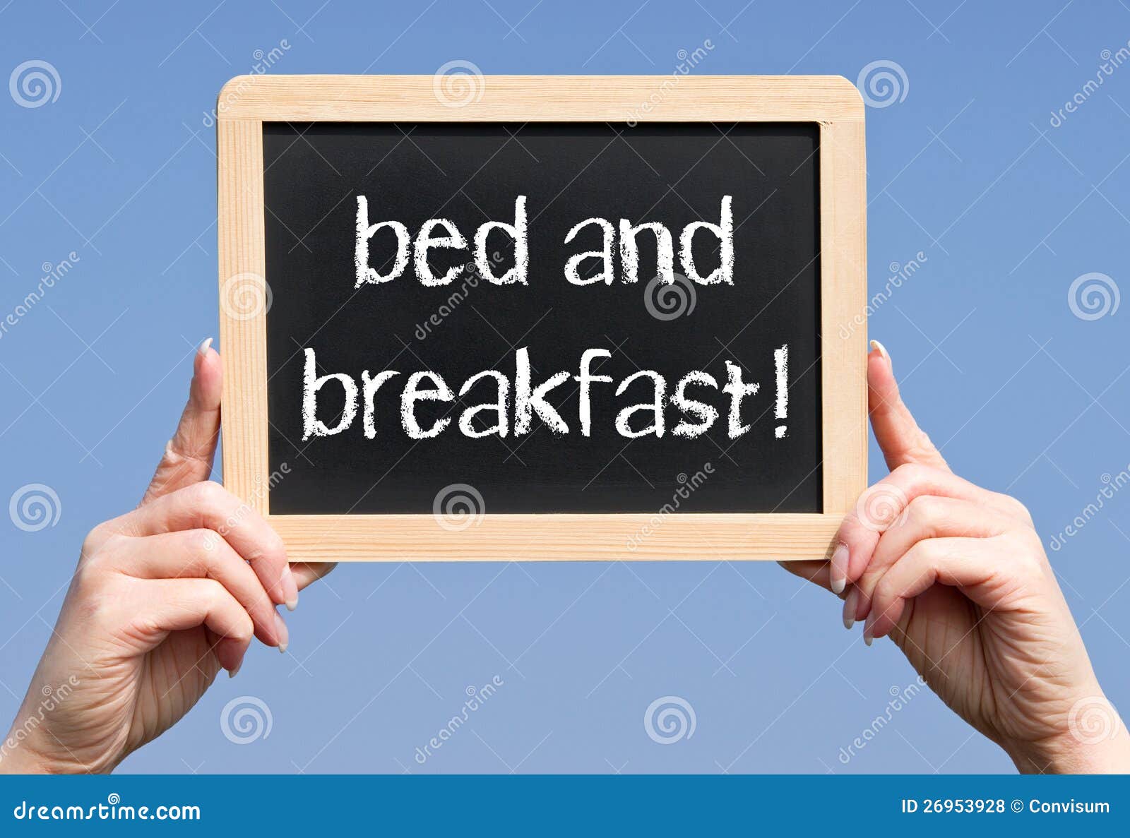 Bed and breakfast sign stock photo. Image of hospitality - 26953928