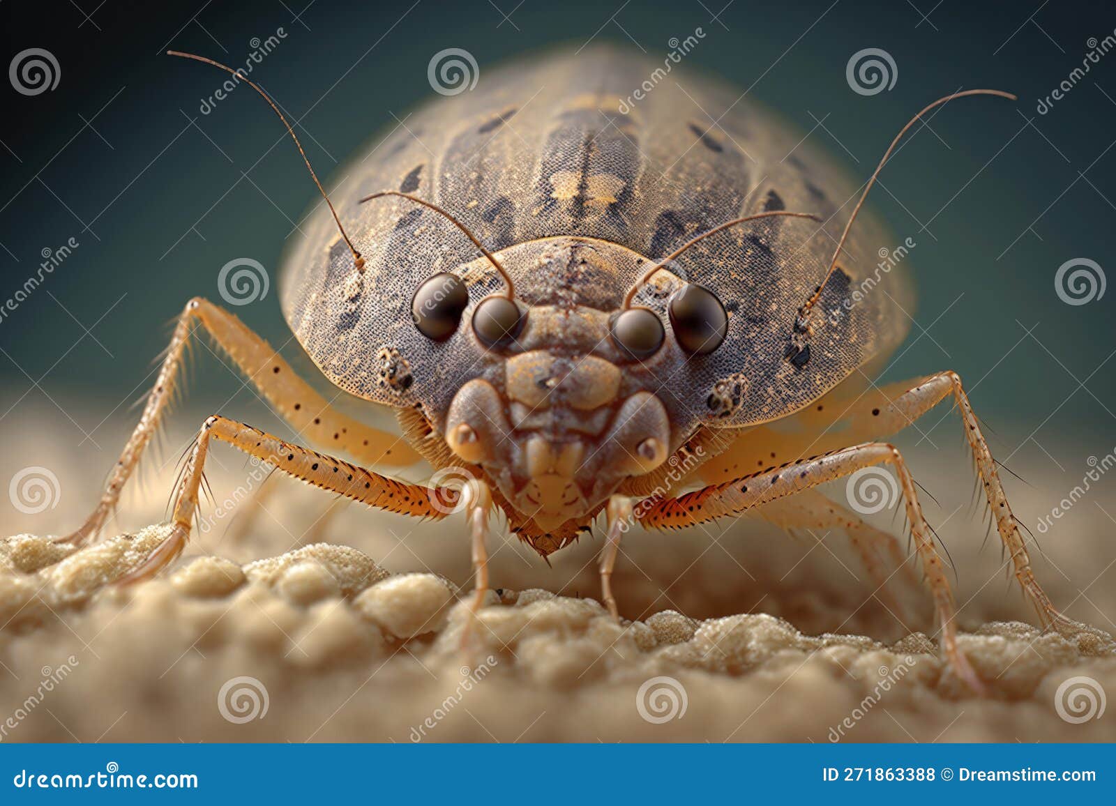 The Bed Bug Cimex Lectularius Altered Skin Stock Illustration ...