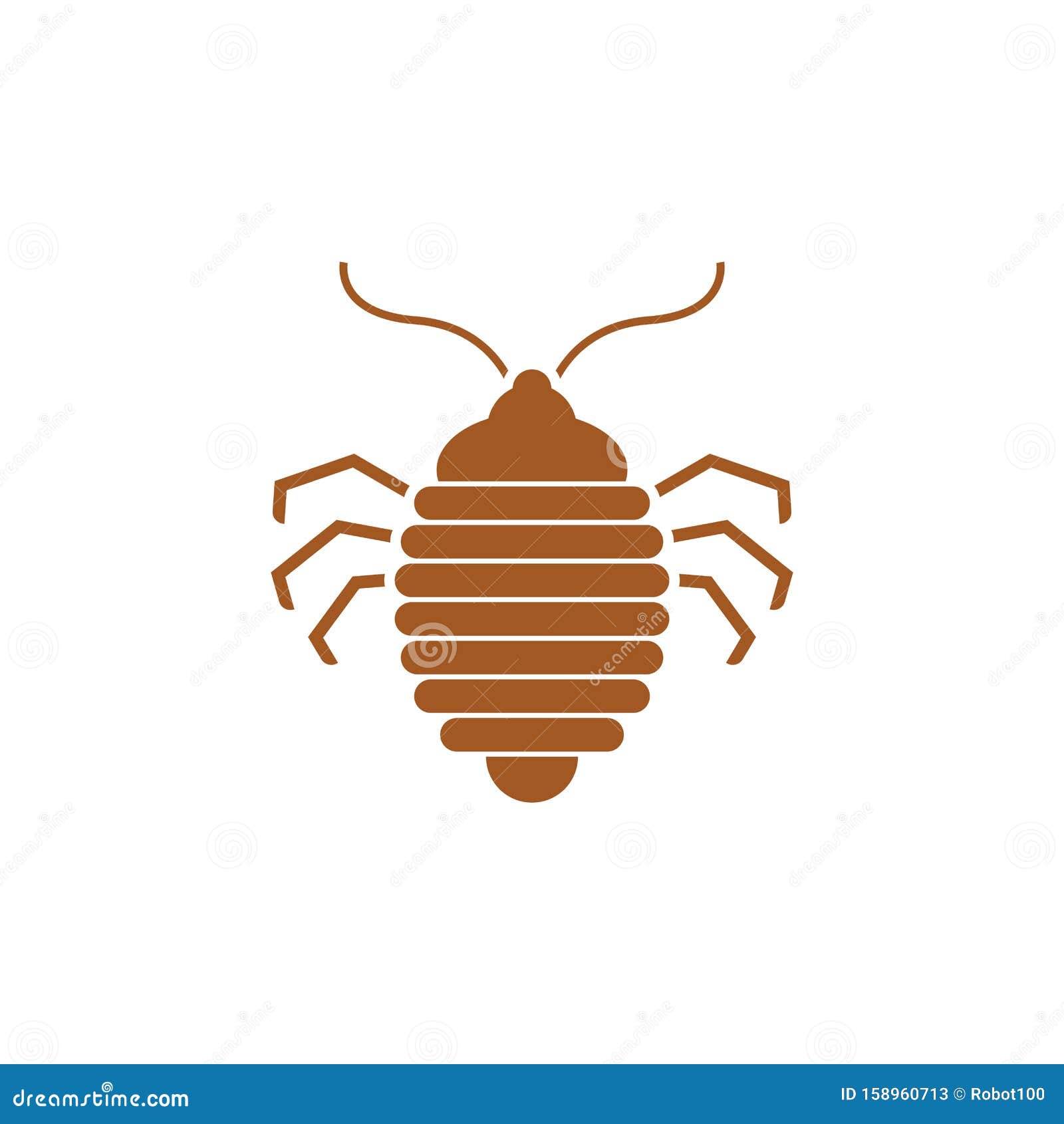 Bed bug icon. bedbug sign stock vector. Illustration of bloodsucking ...