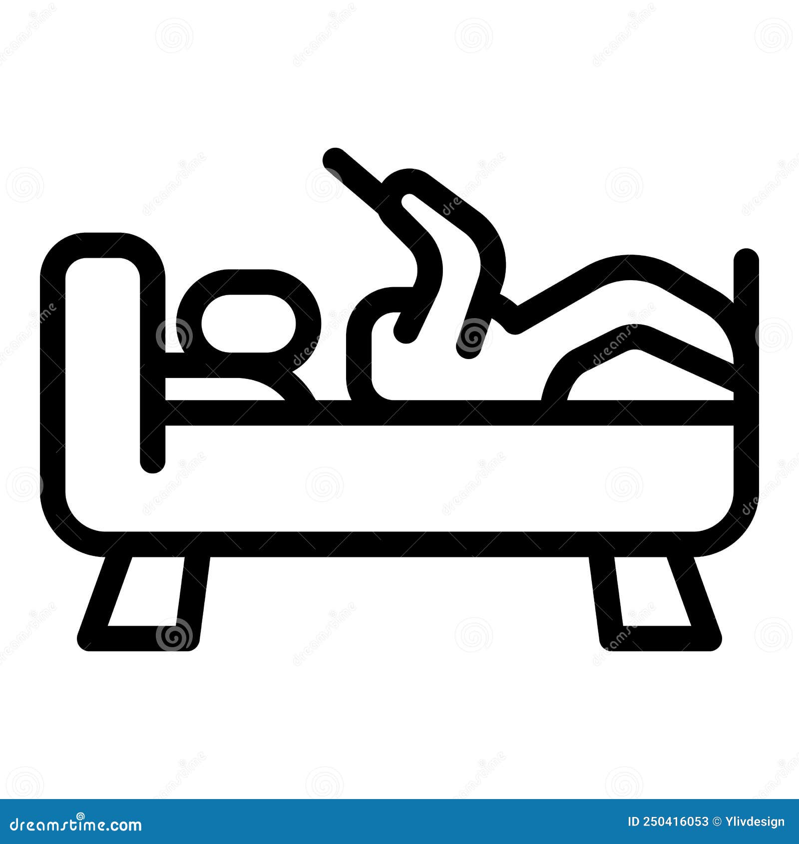 Bed Comfort Zone Icon Outline Vector. Work Cage Stock Vector ...