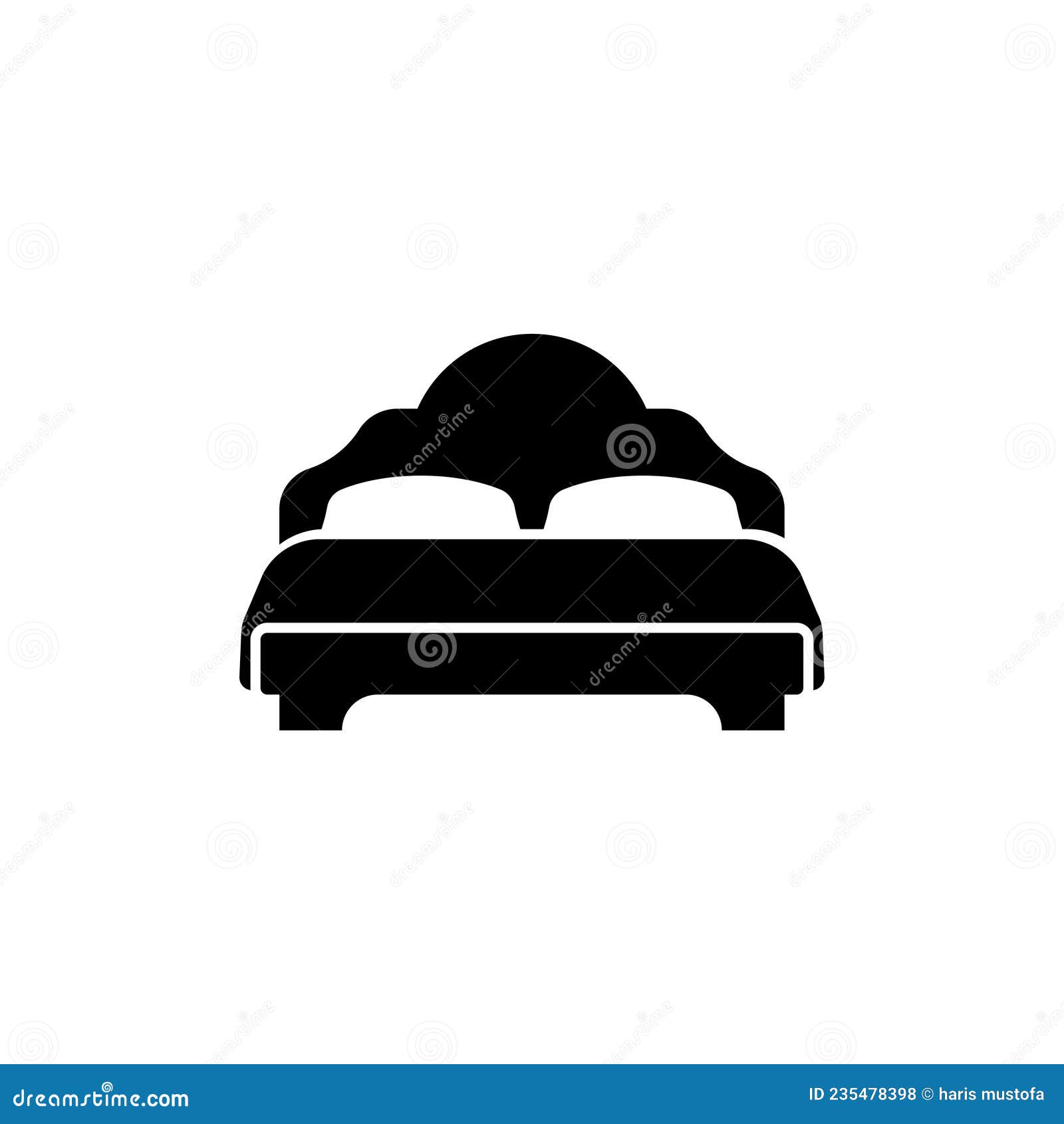 Bed Icon Design Template Vector Isolated Illustration Stock Vector ...