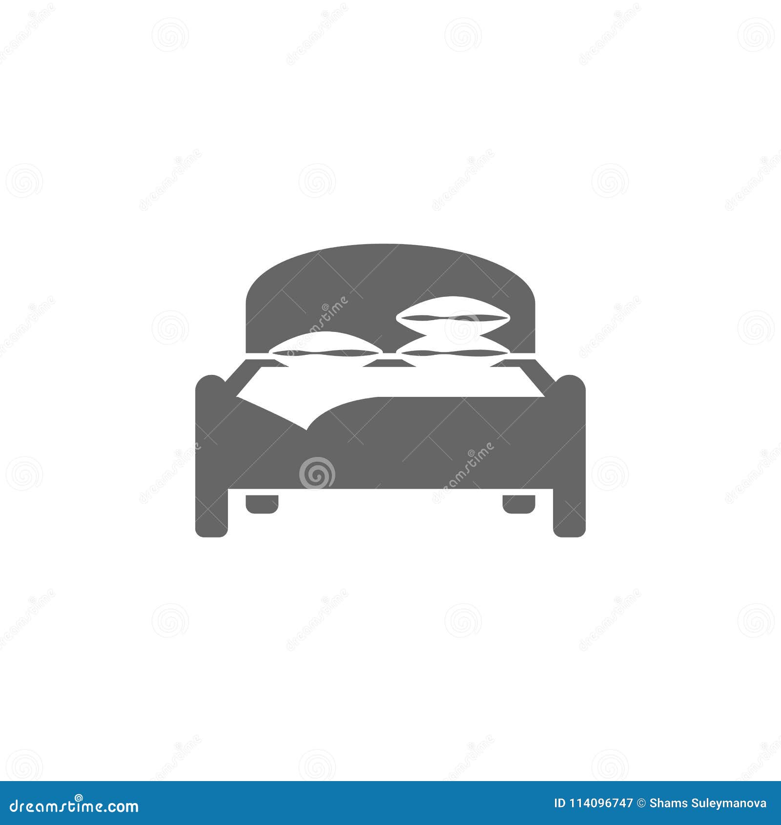 Bed Icon. Simple Element Illustration. Bed Symbol Design Template Stock ...