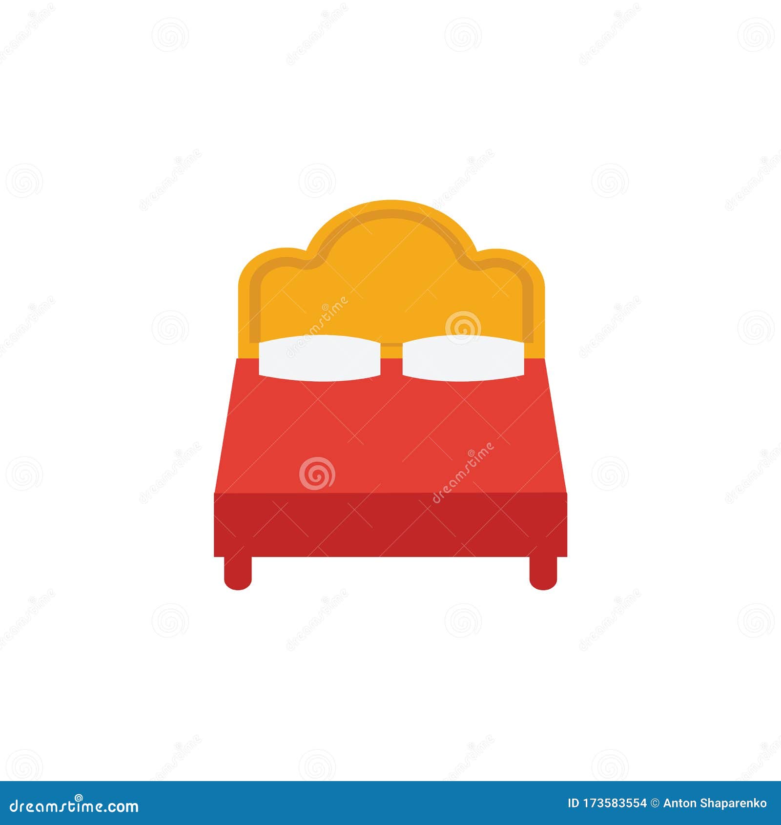 Bed Icon. Simple Element from Travel Icons Collection Stock ...