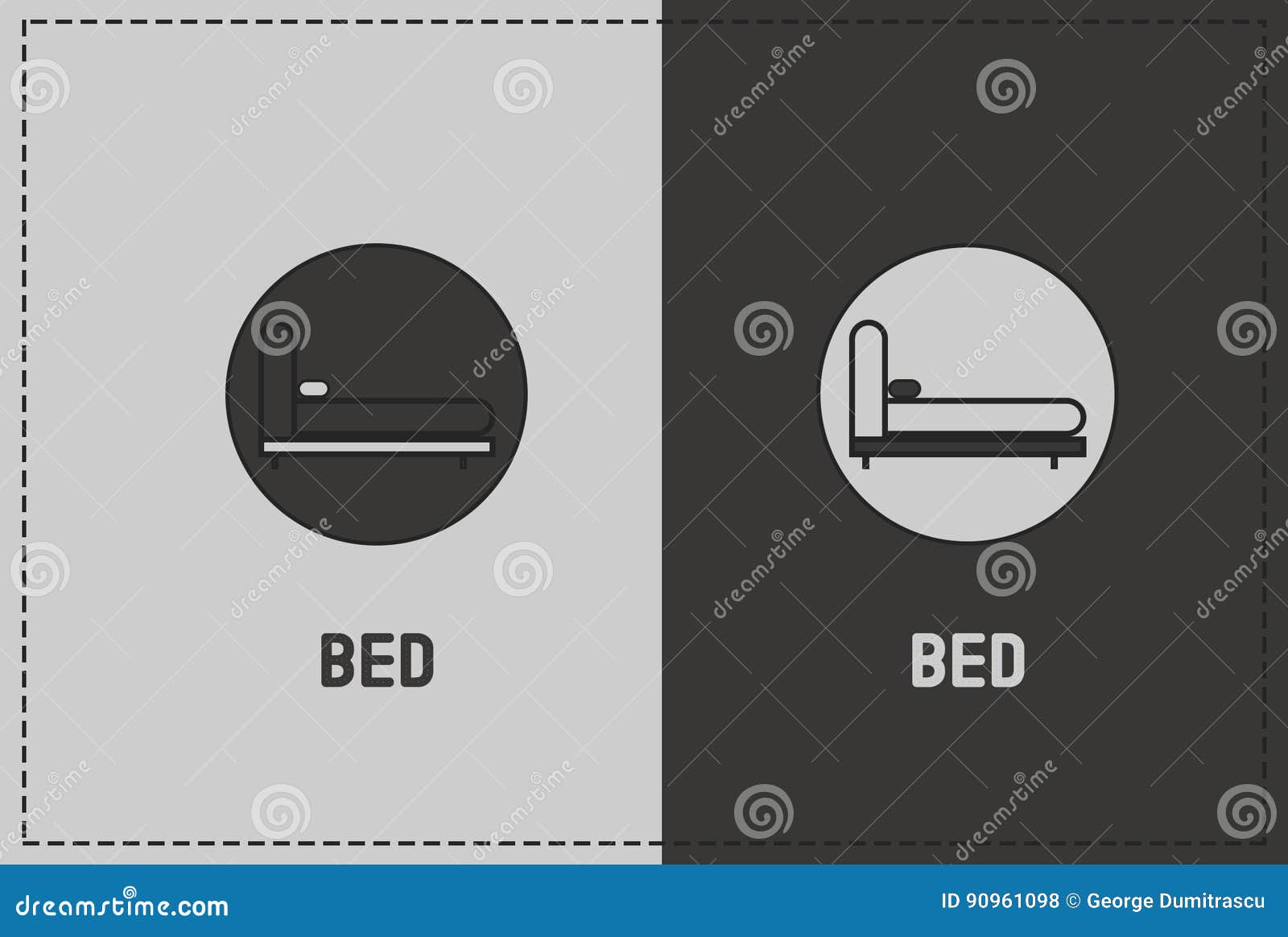 Bed Illustration stock illustration. Illustration of inspiration - 90961098