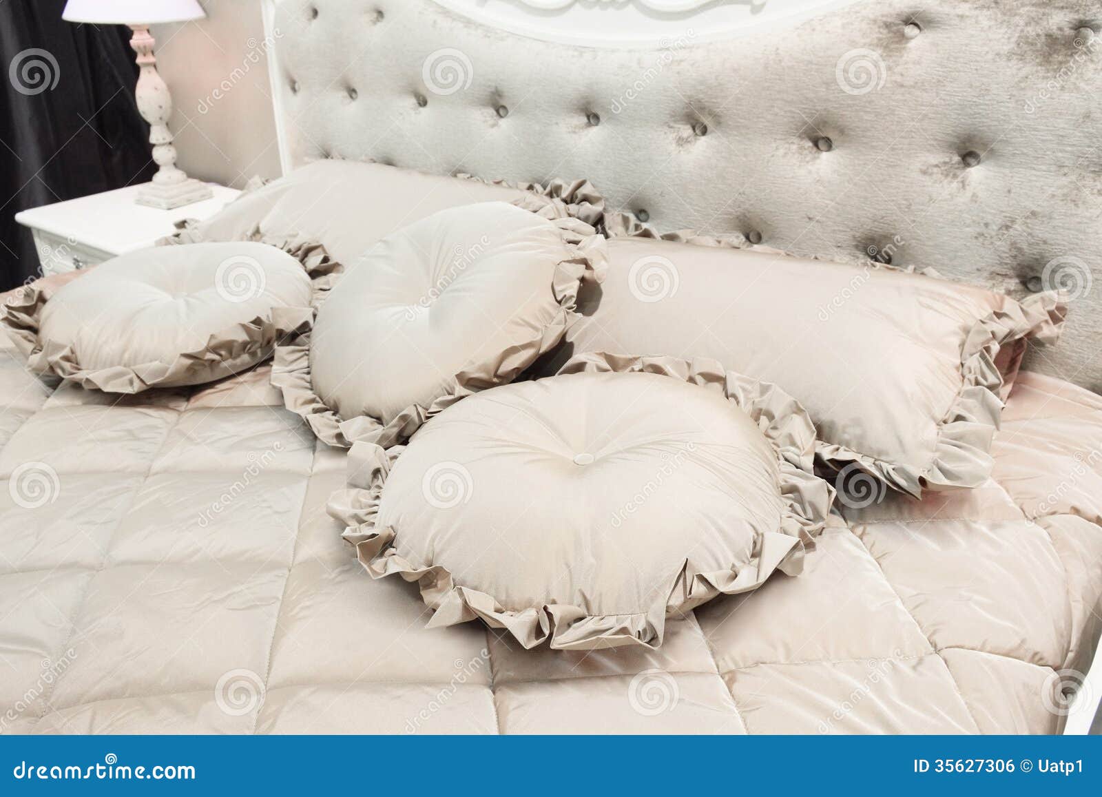 Bed stock photo. Image of decor, home, interior, decoration - 35627306