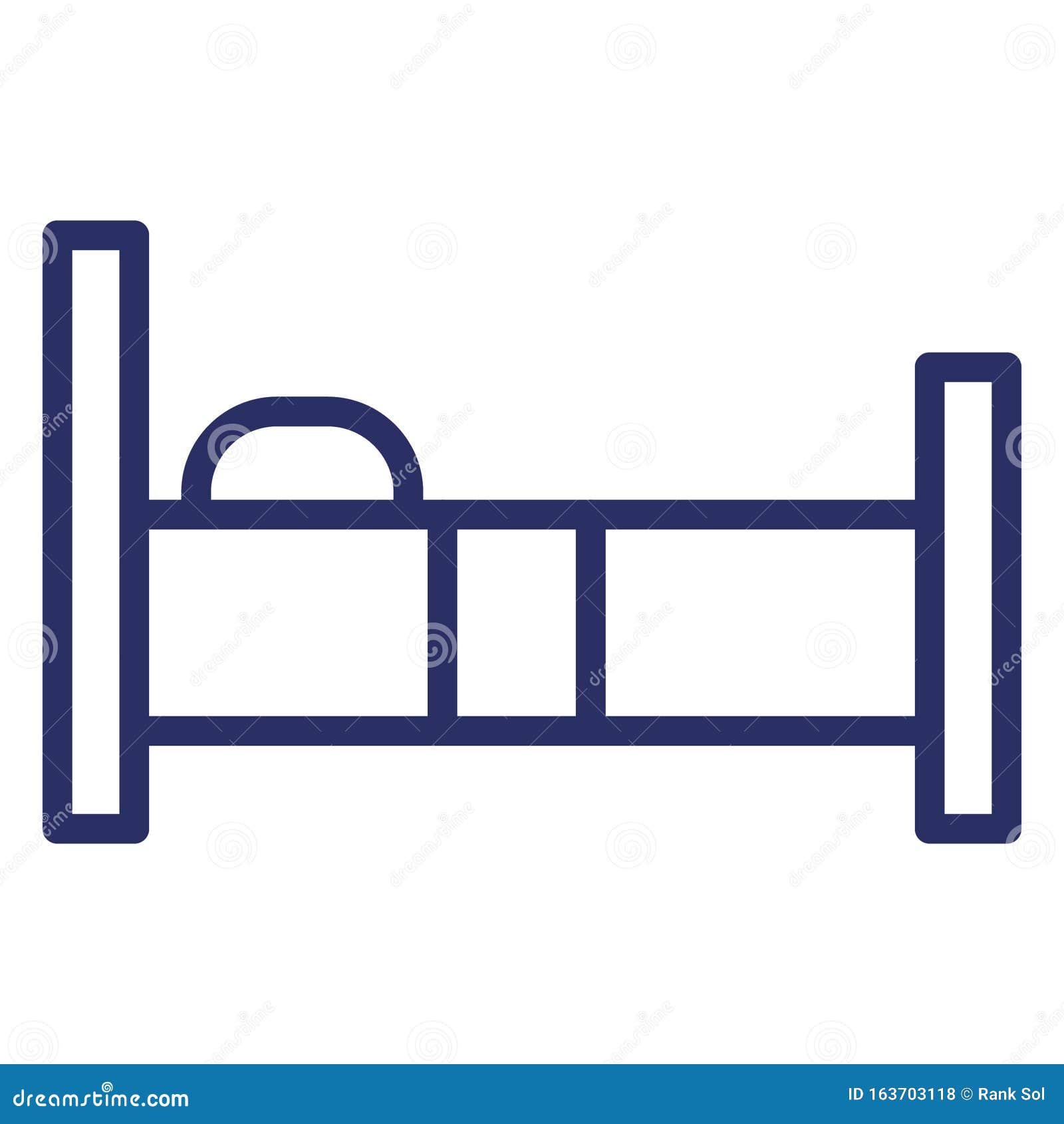 Bed Isolated Isolated Vector Icon Easily Editable Easily Editable Stock ...