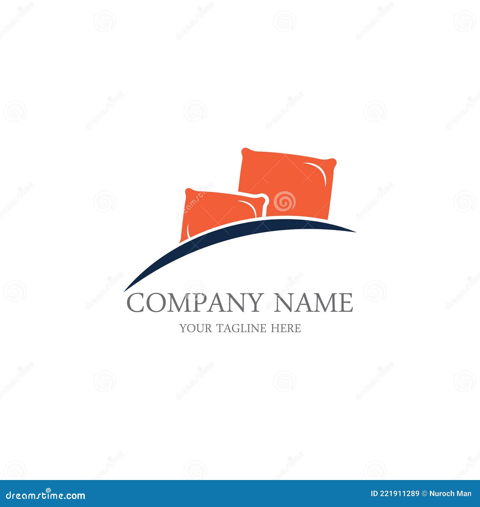 Bed Logo Vector Illustration Design Template.Bed Logo Vector Stock ...