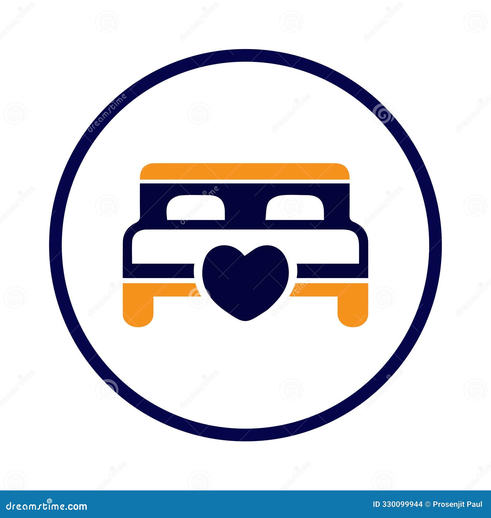 Bed, Love, Love Bed, Couple Bed, Bed with Heart Icon Stock Vector ...