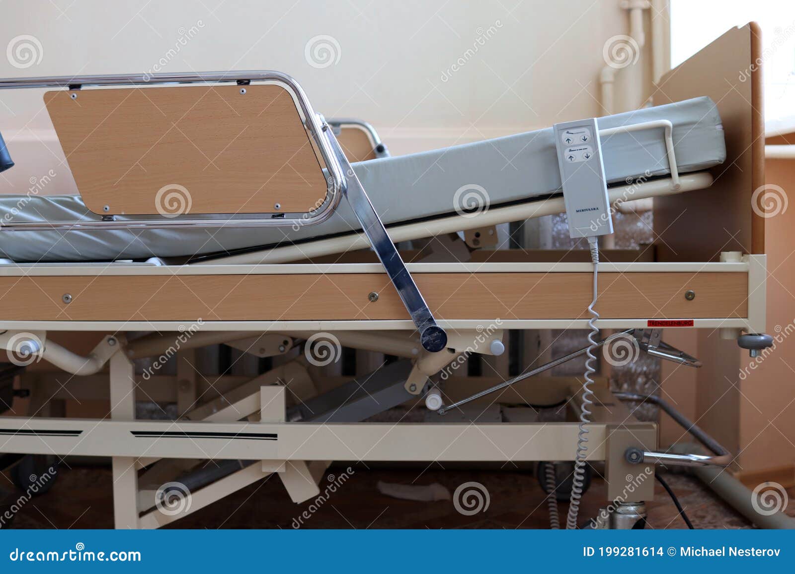 Bed Obstetric Comfortable Modern in the Maternity Ward Stock Photo ...