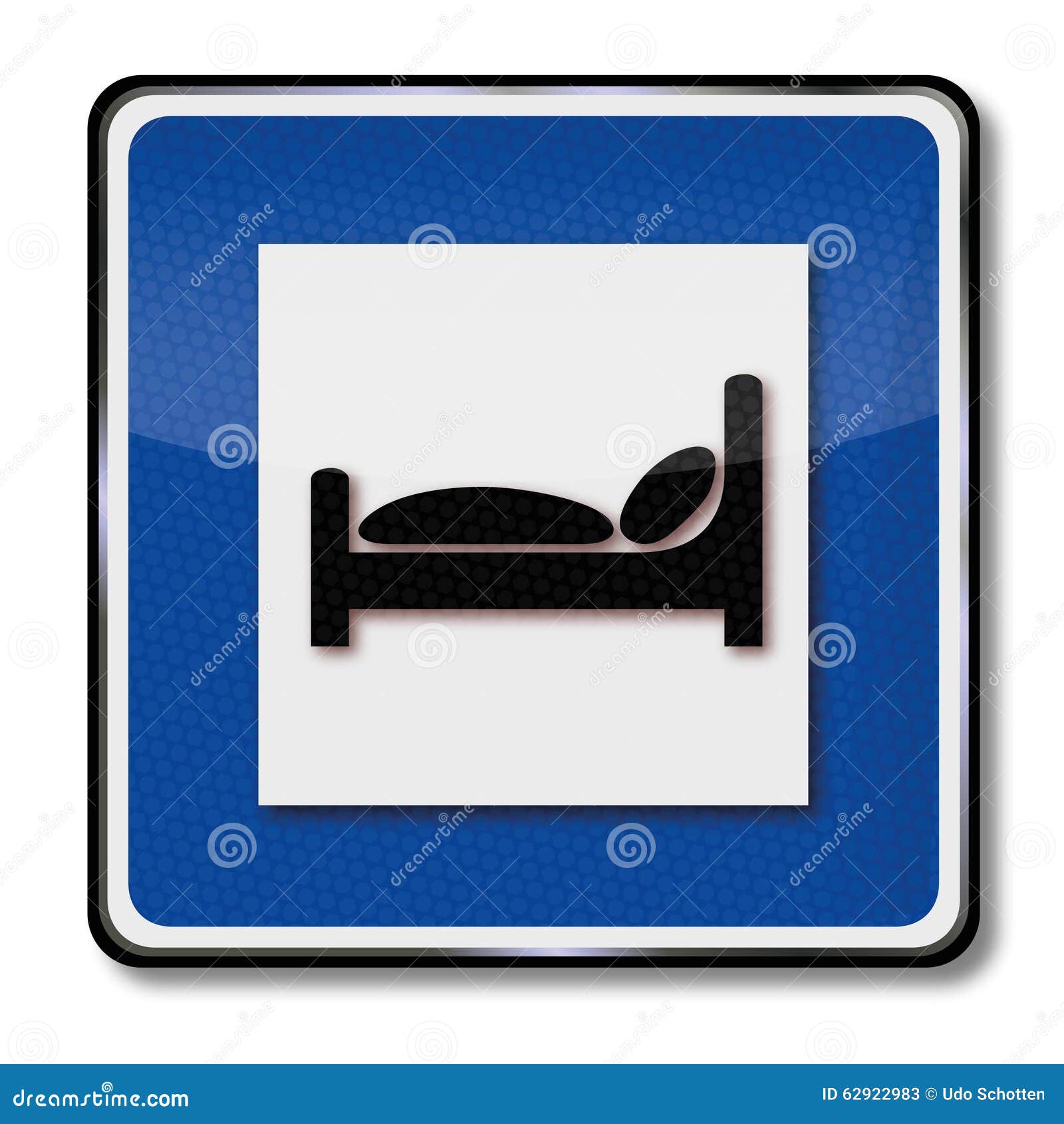 Bed and overnight stay stock vector. Illustration of hotels - 62922983