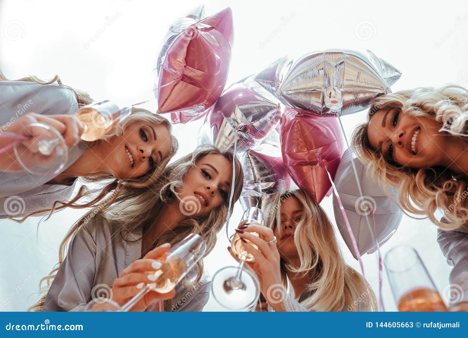 Pyjama party at home stock image. Image of feminine - 144605663