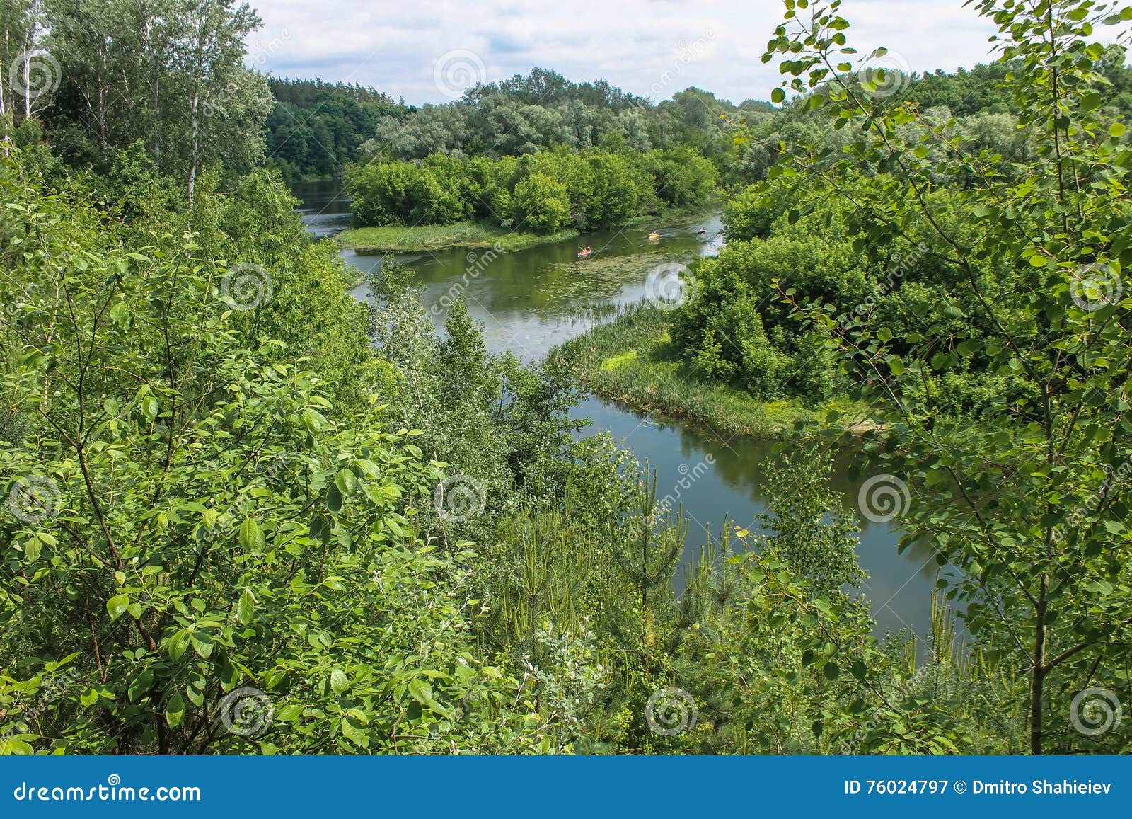 Bed of the Psel River stock image. Image of sport, summer - 76024797