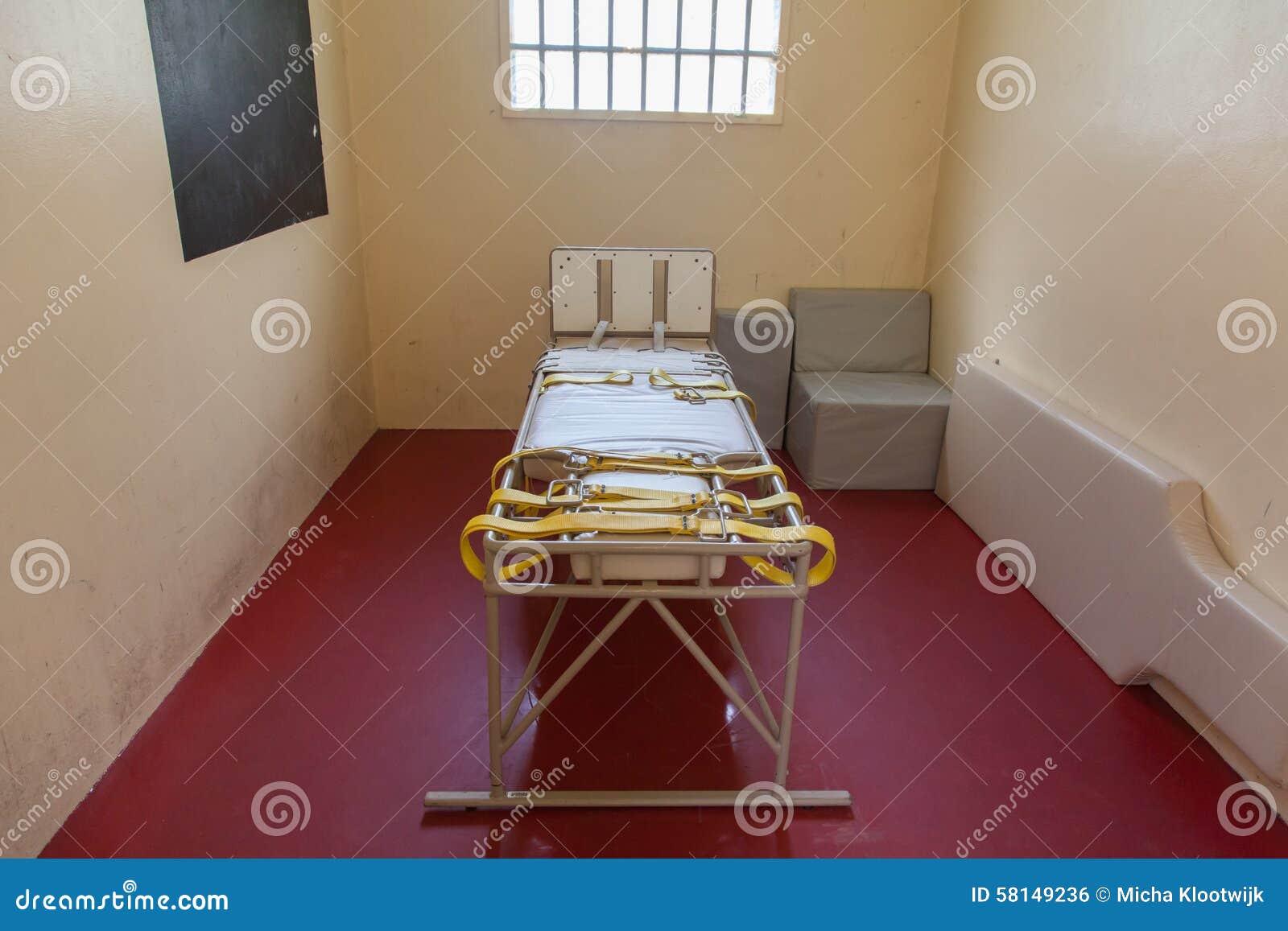 Bed for Restraining Psychiatric Patiens Stock Photo - Image of asylum ...