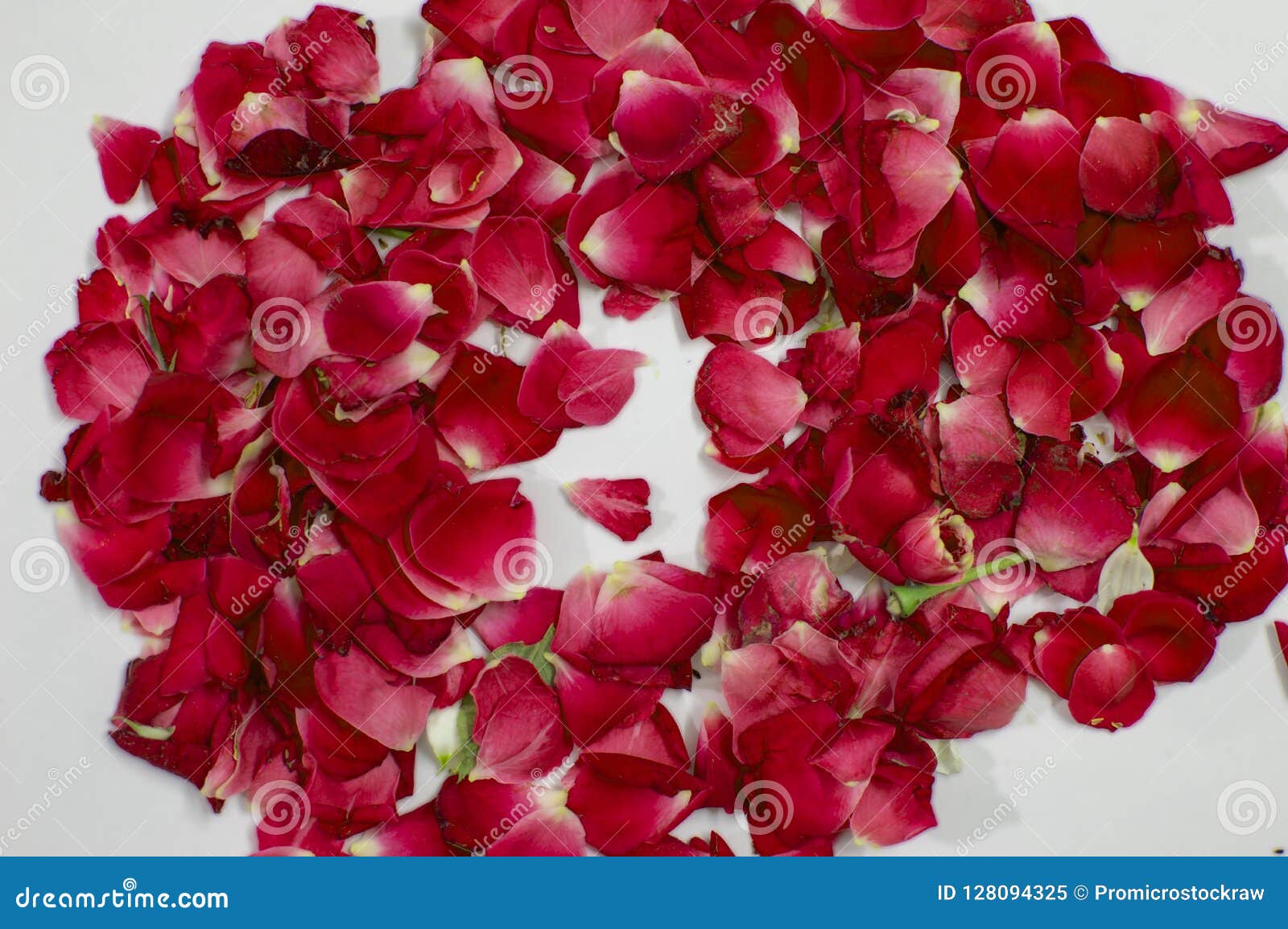 Bed of Rose Petals and Decorated Stock Image - Image of flowers ...